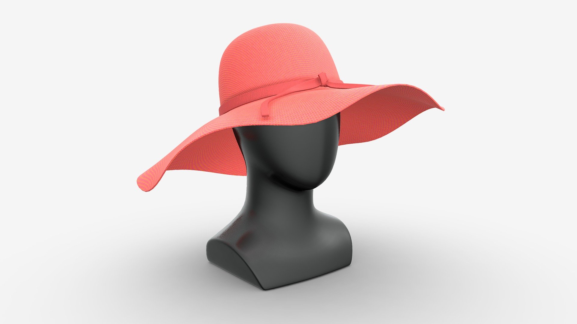Store display mannequin head with Floppy hat - Buy Royalty Free 3D ...