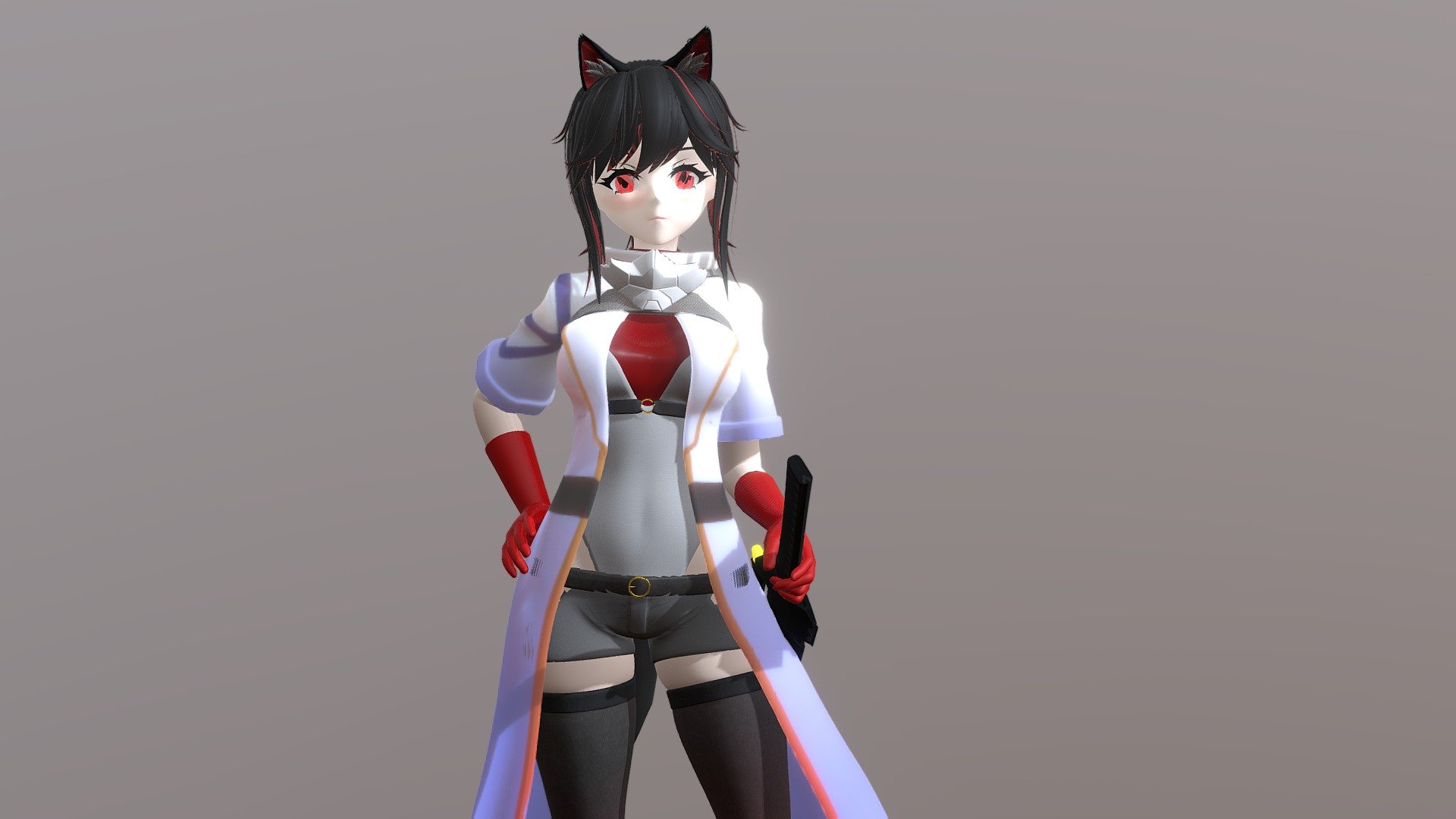 [Arknights]Ash-Texas Designed by RBHB (罗德岛蜜饼工坊) - 3D model by XDeemo ...