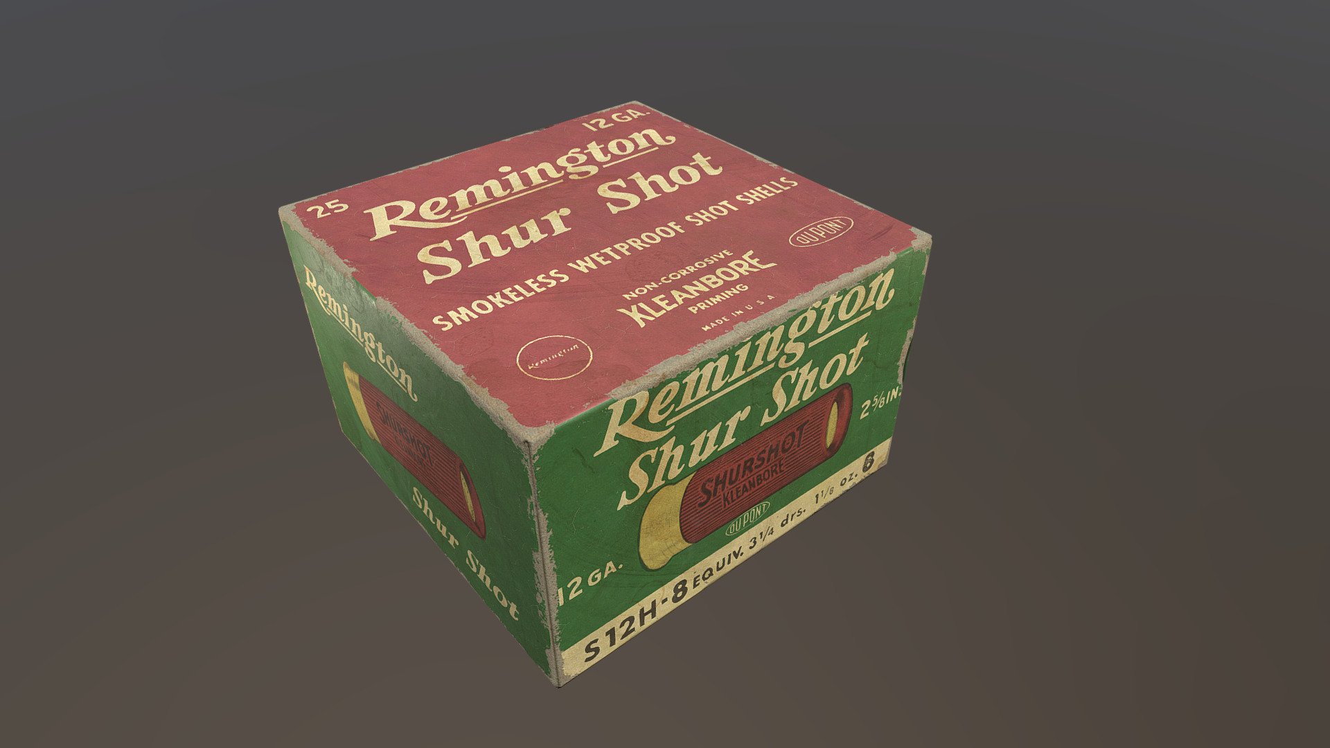 Remington Kleanbore 12 gauge ammo box - 3D model by hydrogsm4016 (@v326 ...