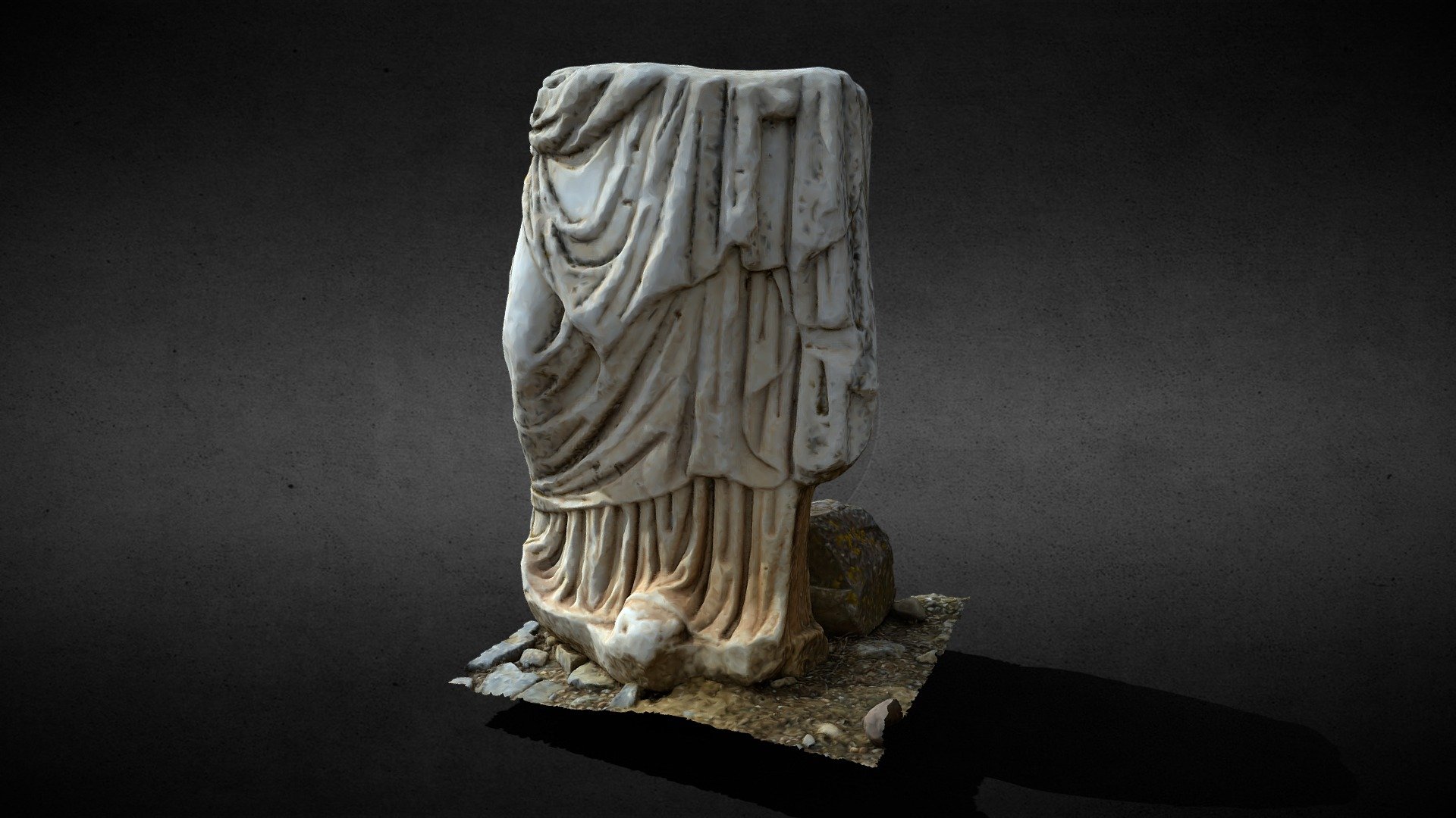 Fragment from a Roman Statue - Download Free 3D model by g.verdiani ...