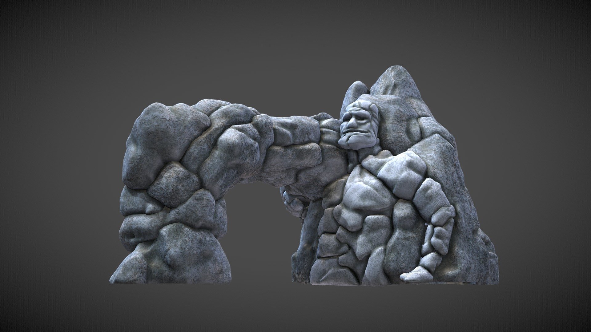 1708-2023 Human Rocks-002B - 3D model by Sergo_CRAFTSMAN [1f39443 ...