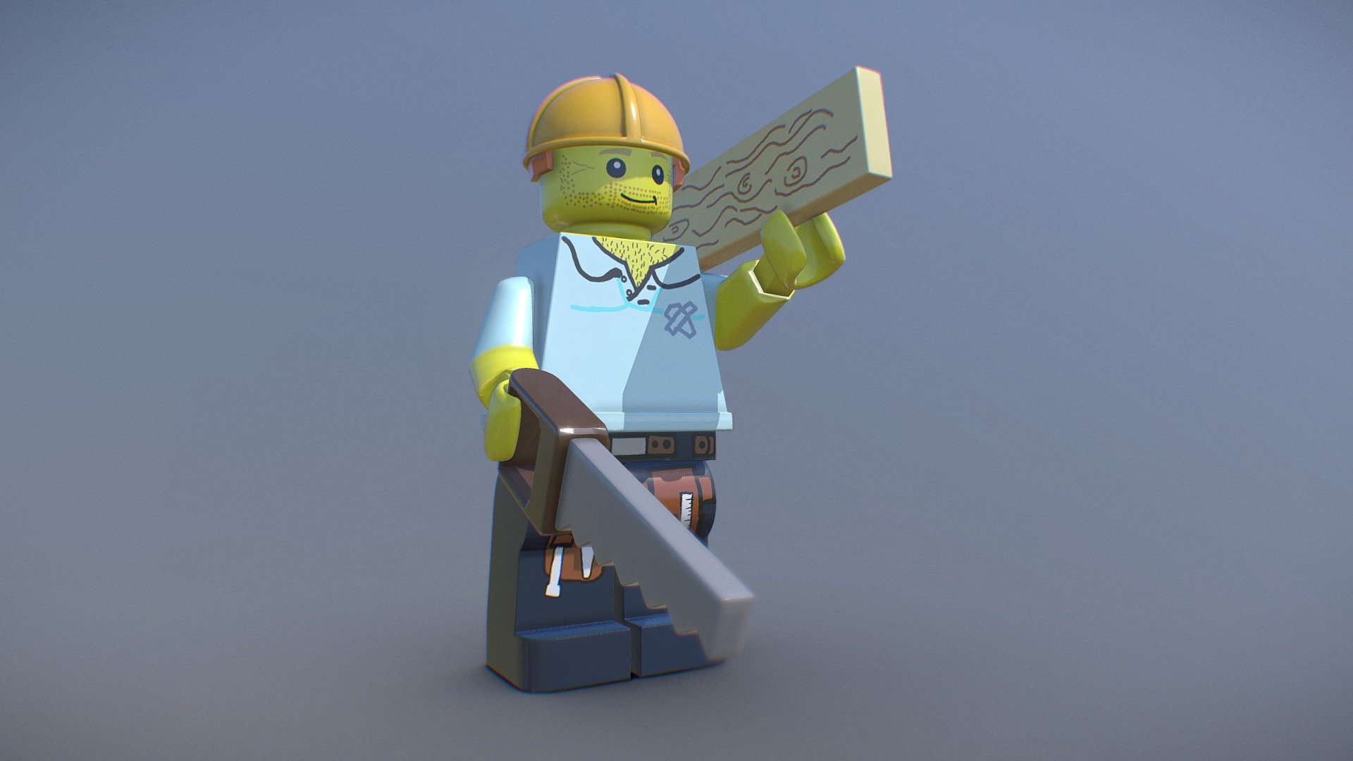 Carpenter LEGO MAN - 3D model by Dag (@Dag_b) [1f3a2e3] - Sketchfab