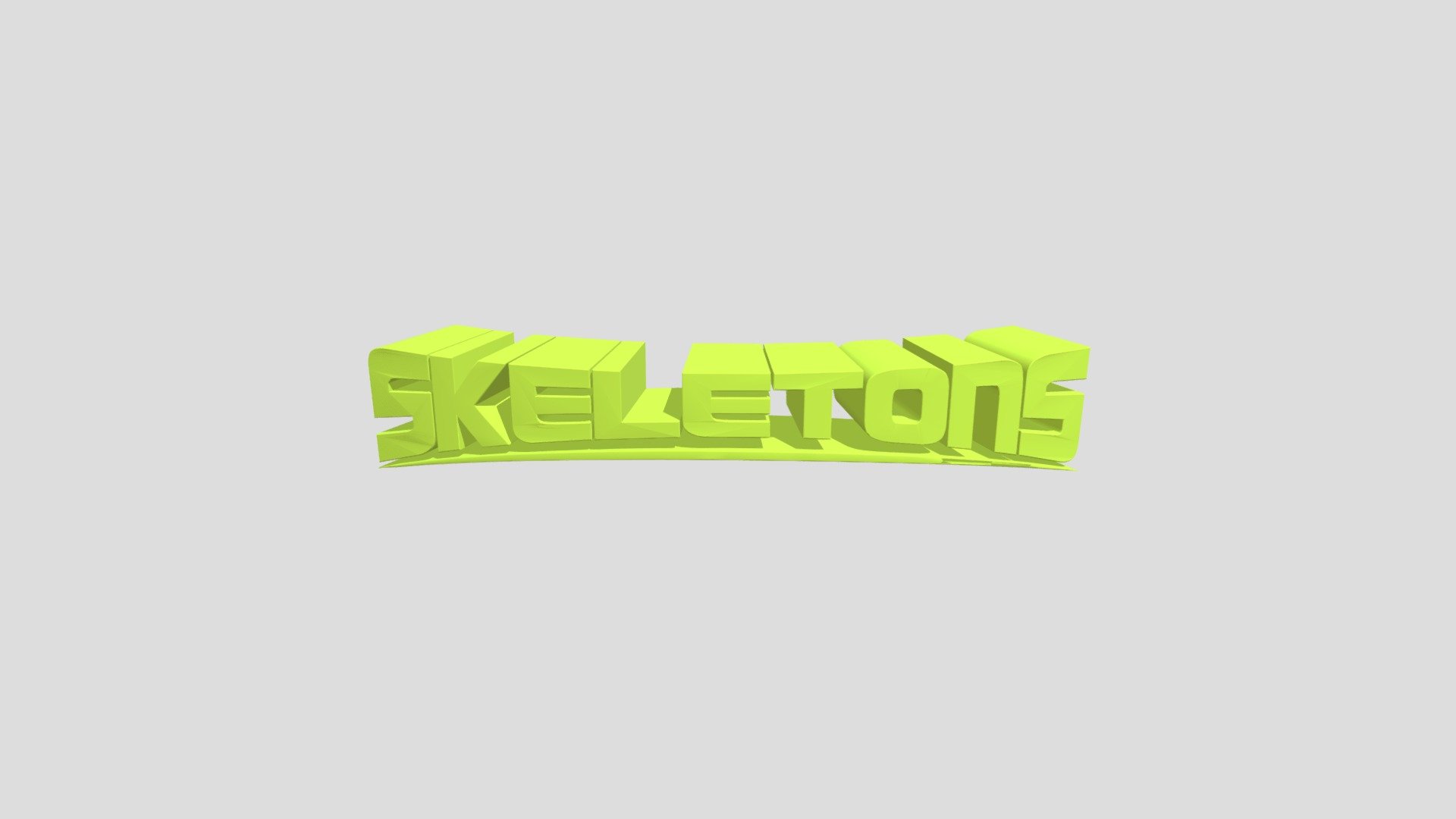 Letras Skeletons - Download Free 3D model by radikal.luis [1f3cd92 ...