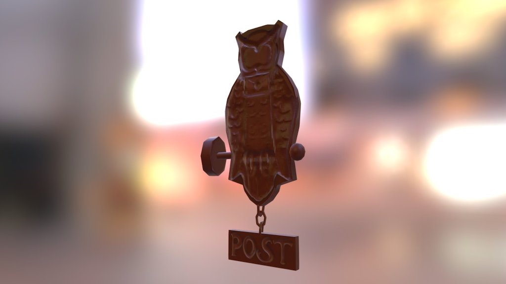 Owl Post Office Sign - 3D model by Millie Fisher (@MFisher) [1f3dc91 ...