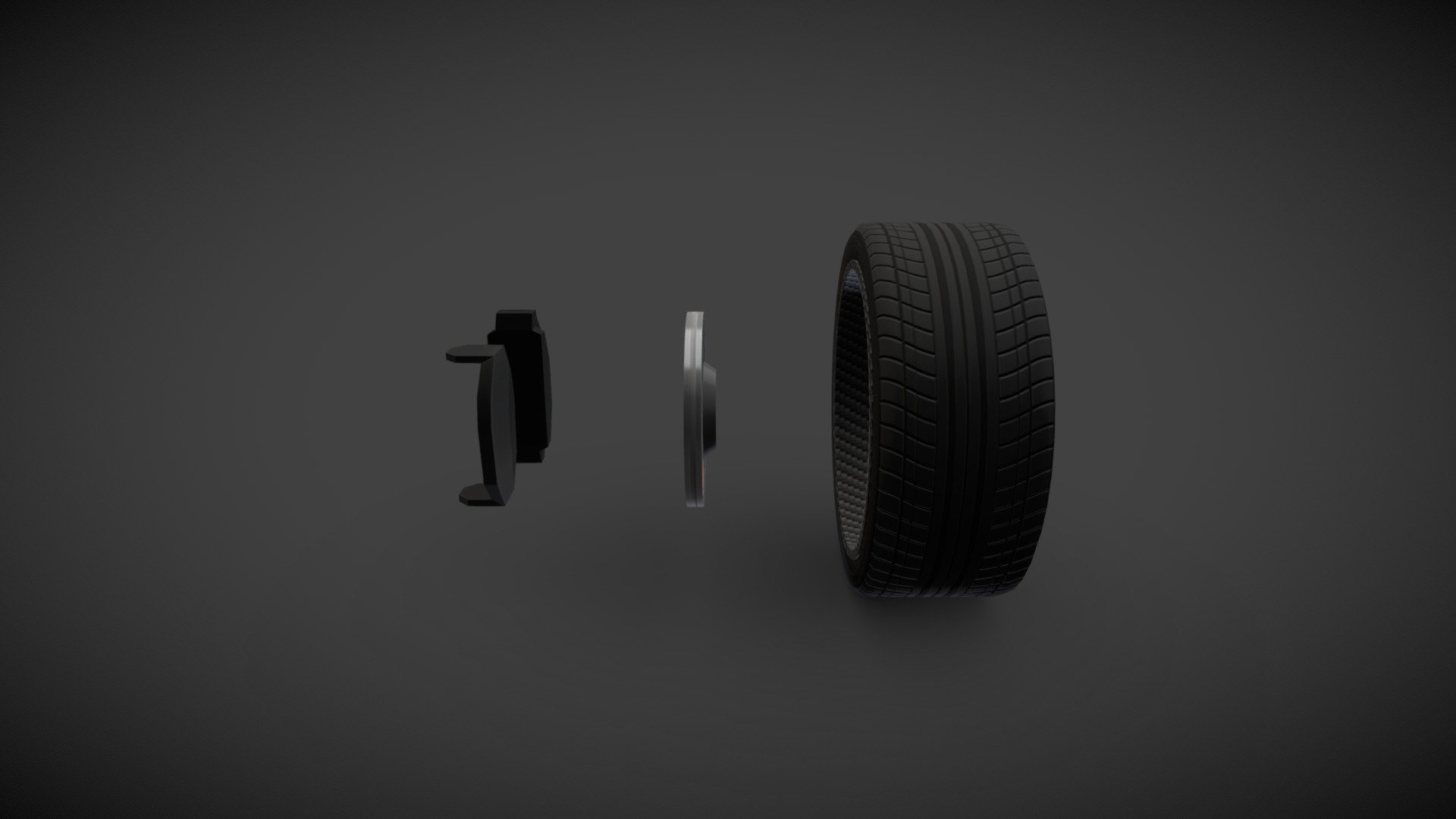 4 Wheel Exploded - 3D model by aniketpatil [1f3f34d] - Sketchfab