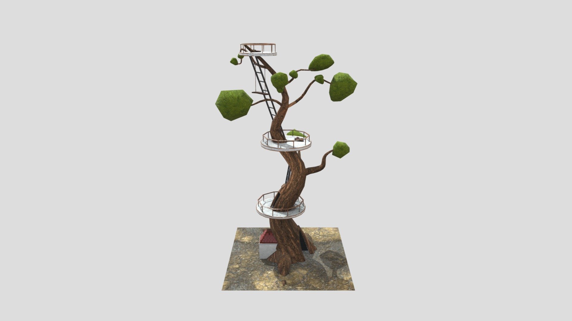 TreeHouse - 3D model by Xcylla [1f42329] - Sketchfab