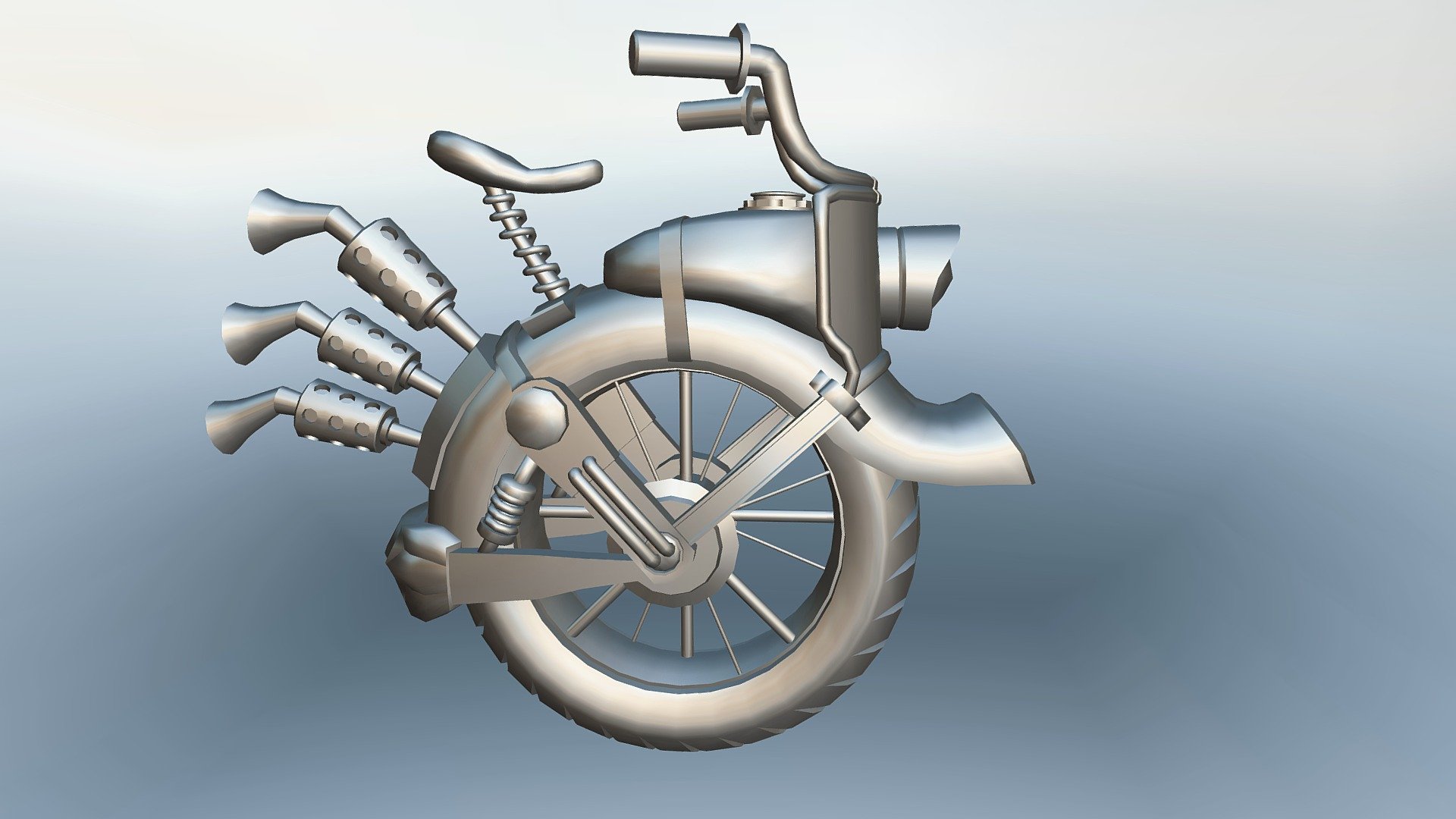 Motor Cycle Stylized - Download Free 3D model by Sanket Pushkar ...