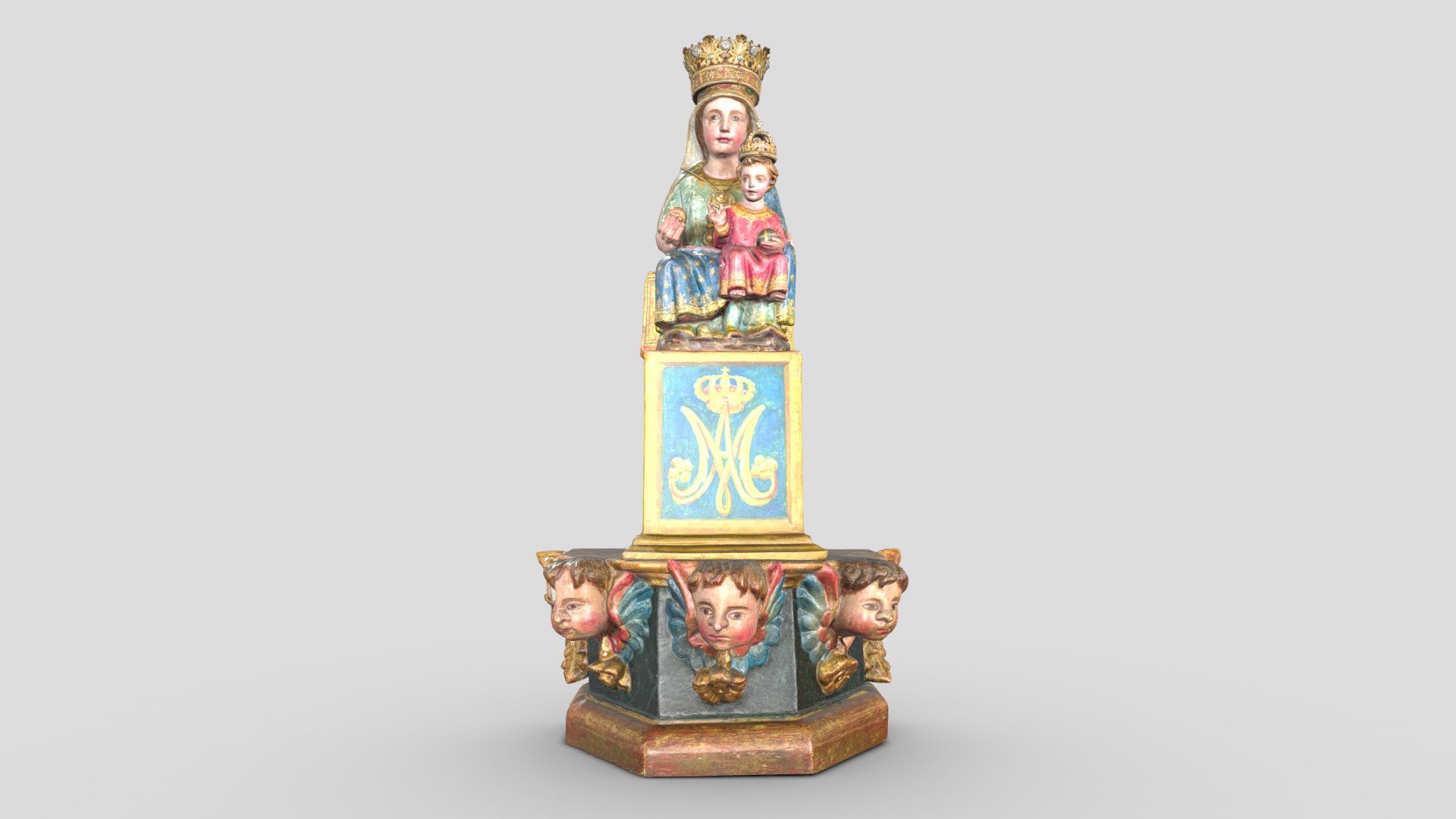 Virgen de Ronte - Optimizado - 3D model by Zoilo (@iliedom) [1f48cf2 ...