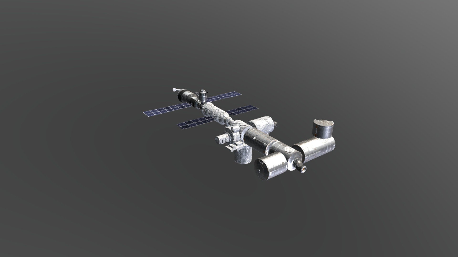 The space station - 3D model by huangjiawei [1f48e60] - Sketchfab