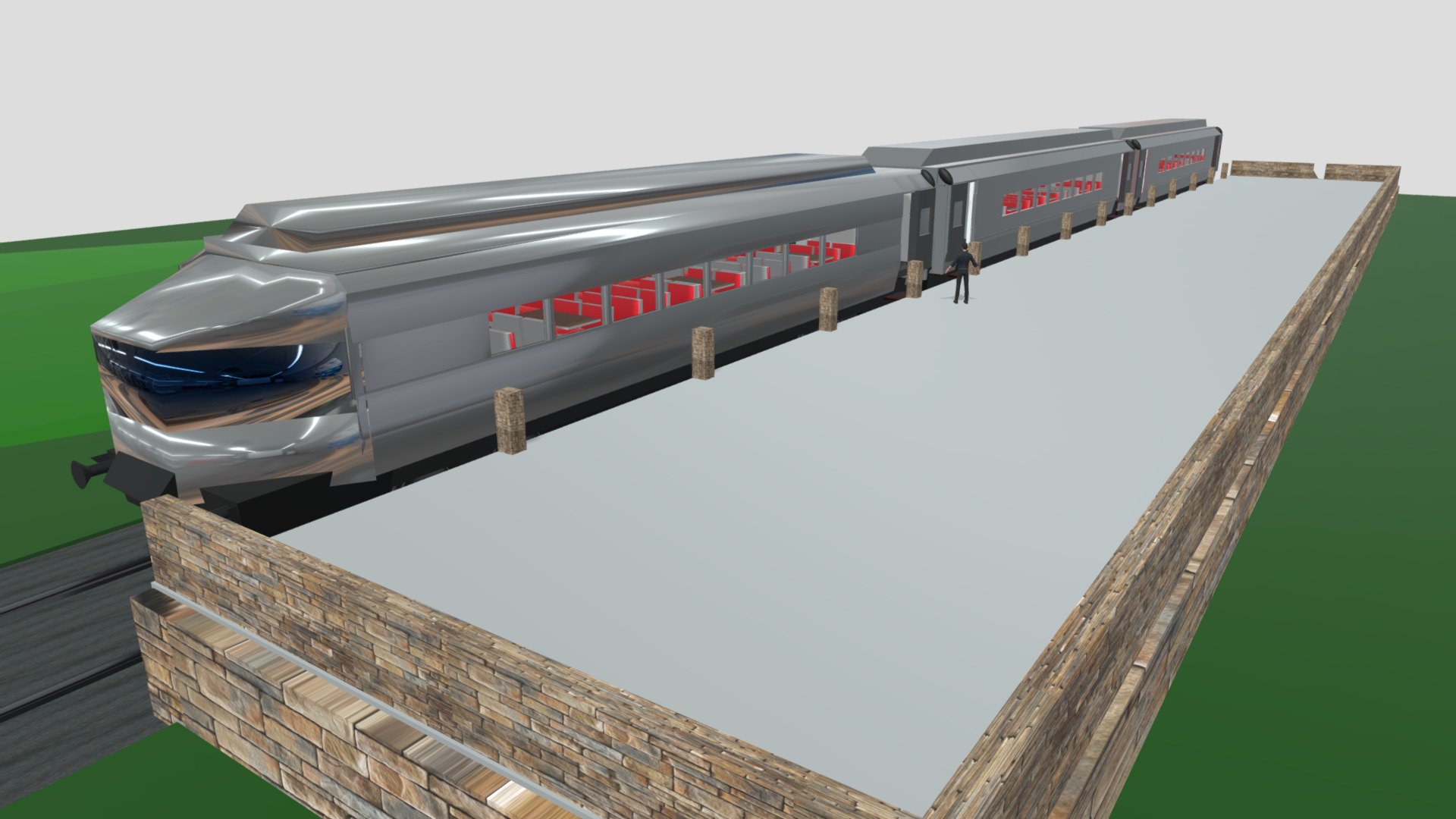 Train Station - 3D model by zzSwifty360 [1f4b306] - Sketchfab
