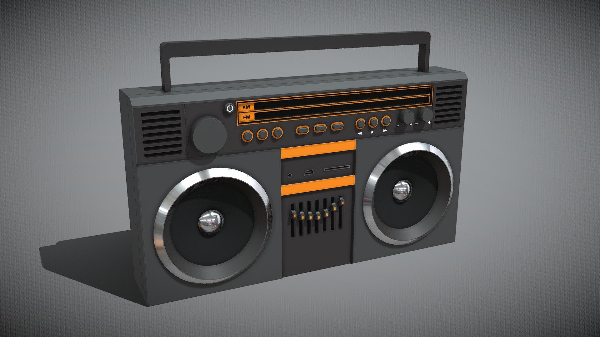 Bluetooth music boombox - Download Free 3D model by Dani Satellite ...