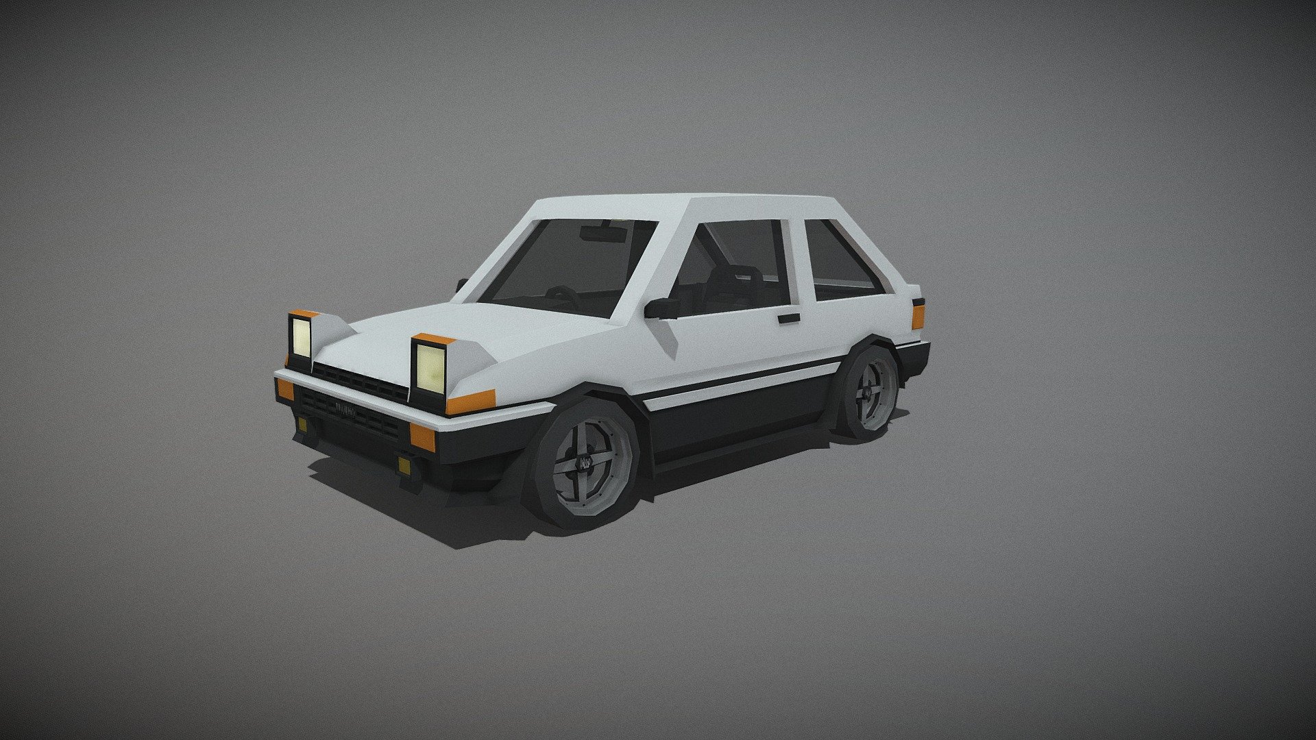 Low Poly AE86 - 3D model by PenguinLMHPoly [1f4ef68] - Sketchfab