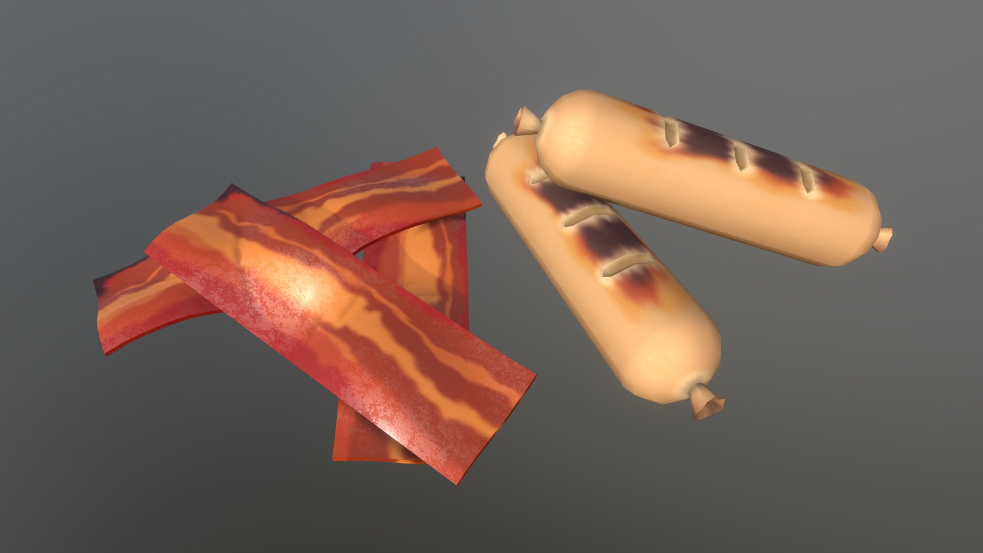 Breakfast Meats - Download Free 3D model by LittleWhiteElk [1f510a5 ...