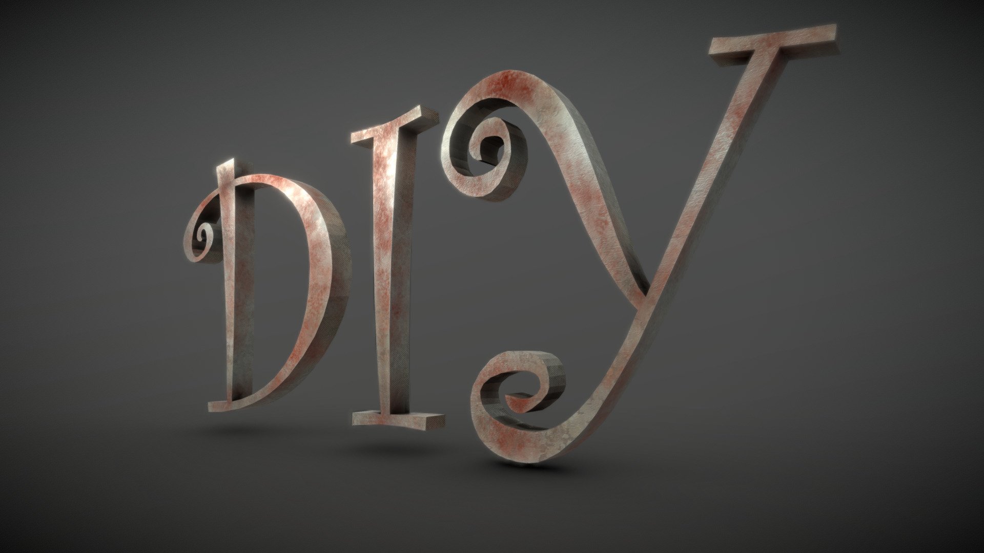 DIY Mural letters (3D printing STL enable) - Buy Royalty Free 3D model ...