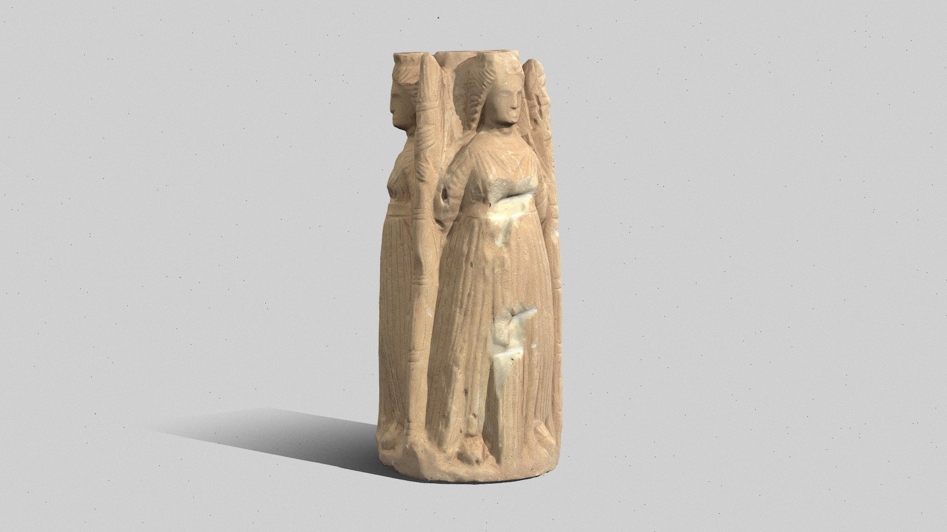 Figure of Triple Hekate - 3D model by BOCCF - Bank of Cyprus Cultural ...