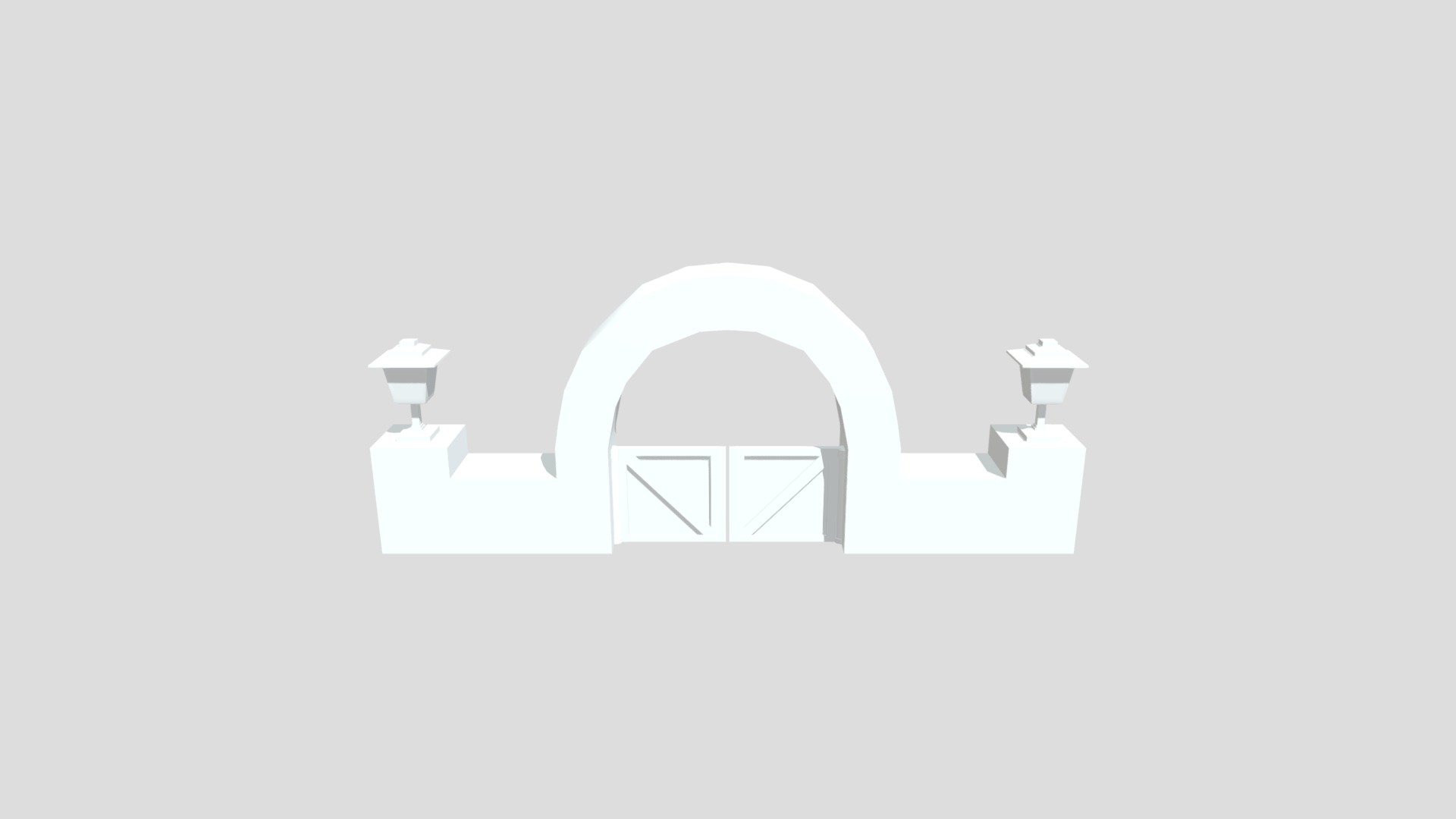 Main Gate - 3D model by KyleSpence12 [1f562ab] - Sketchfab