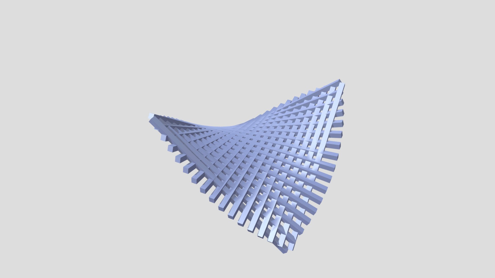 Parabolic Hyperboloid - 3D model by voracova.sarka [1f57d17] - Sketchfab