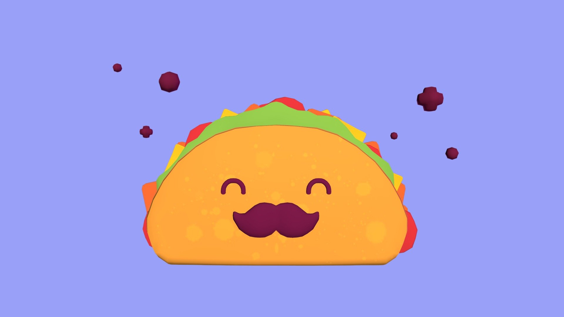 Cute Taco - Download Free 3D model by Andrea Cruz (@AndreaCruz ...