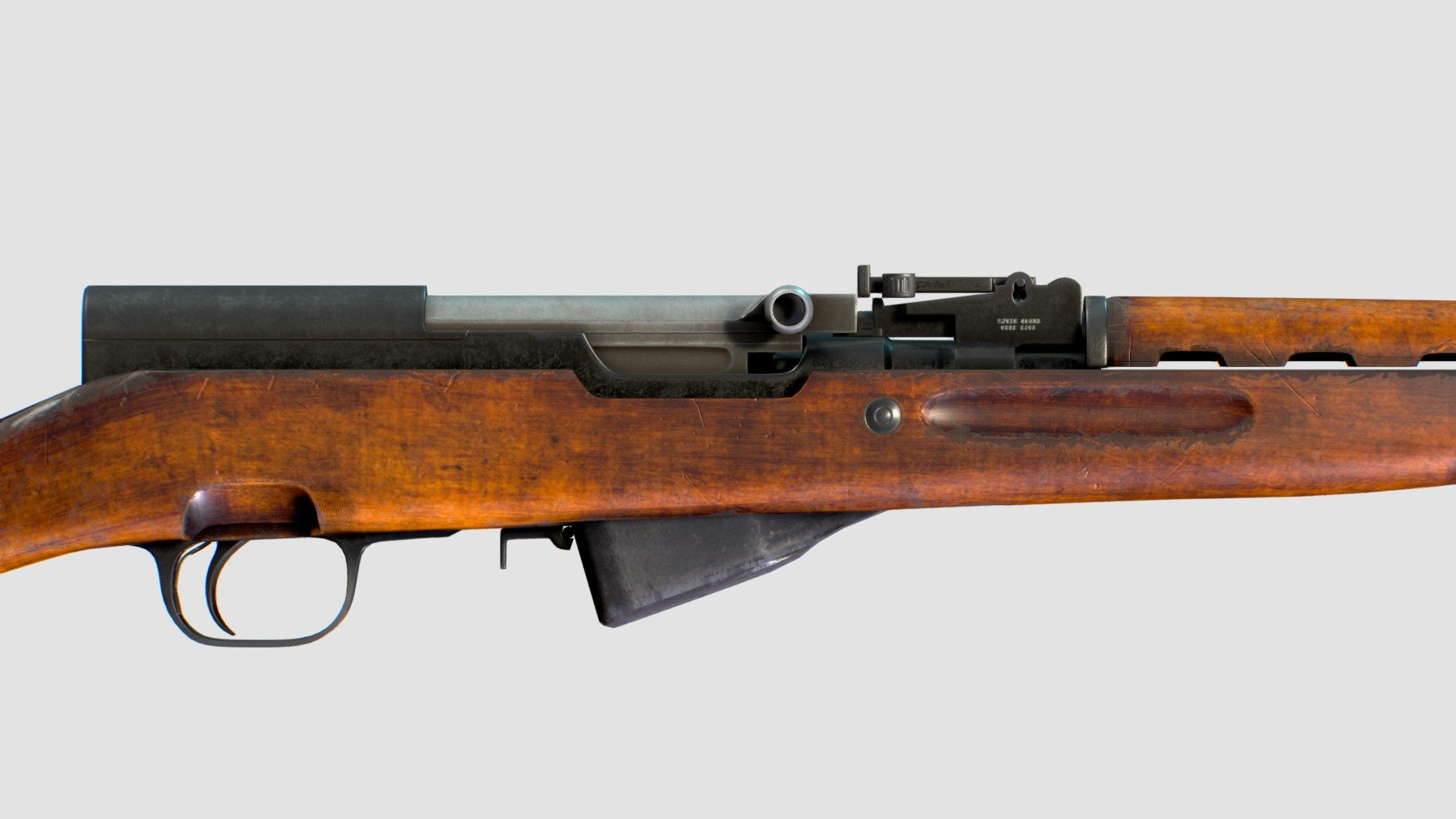 Rifle_SKS-45 - 3D model by ICRCVR [1f5831f] - Sketchfab