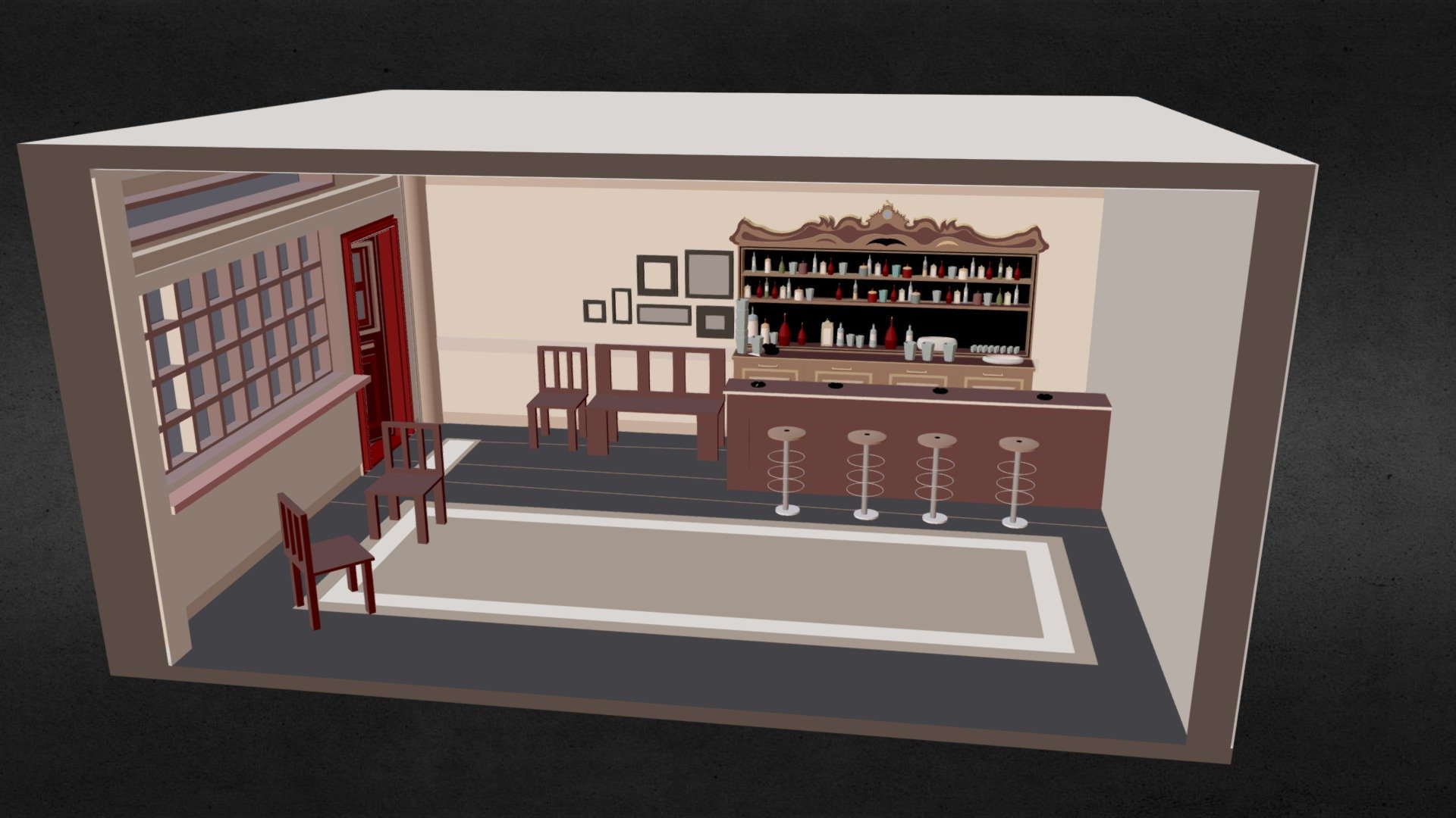 Bar Scene - 3D model by mateineagoe [1f5909d] - Sketchfab