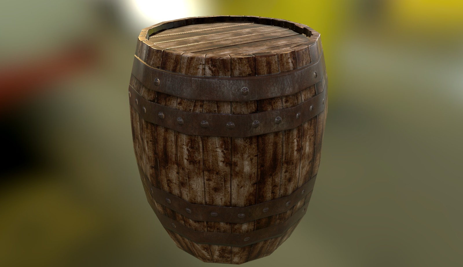 Textured Wood Barrel - Download Free 3D model by mathew1 [1f5aefe ...