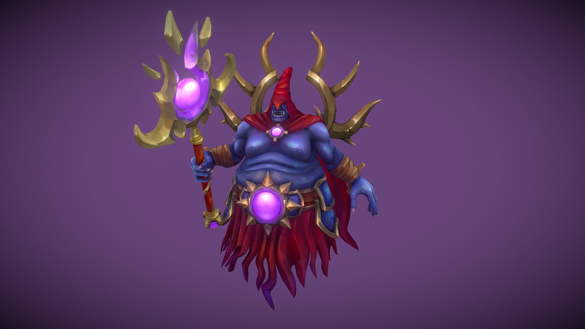 Stylized Demon Summoner - 3D model by N-hance Studio (@Malice6731 ...