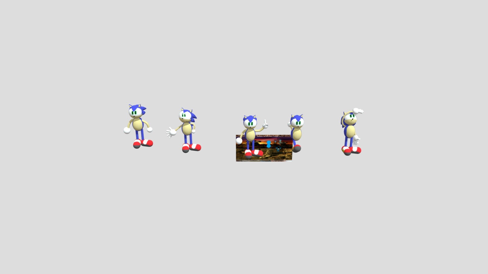 sebysebs hd sonic model - Download Free 3D model by sebyseb (@saskatoon ...
