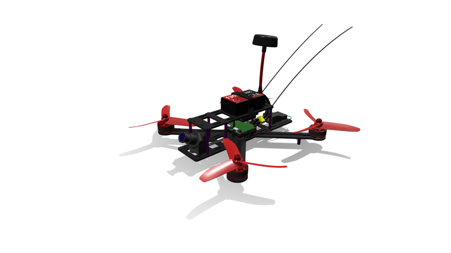 FPV Drone - 3D model by cavicom (@cavicomdb) [1f649ce] - Sketchfab