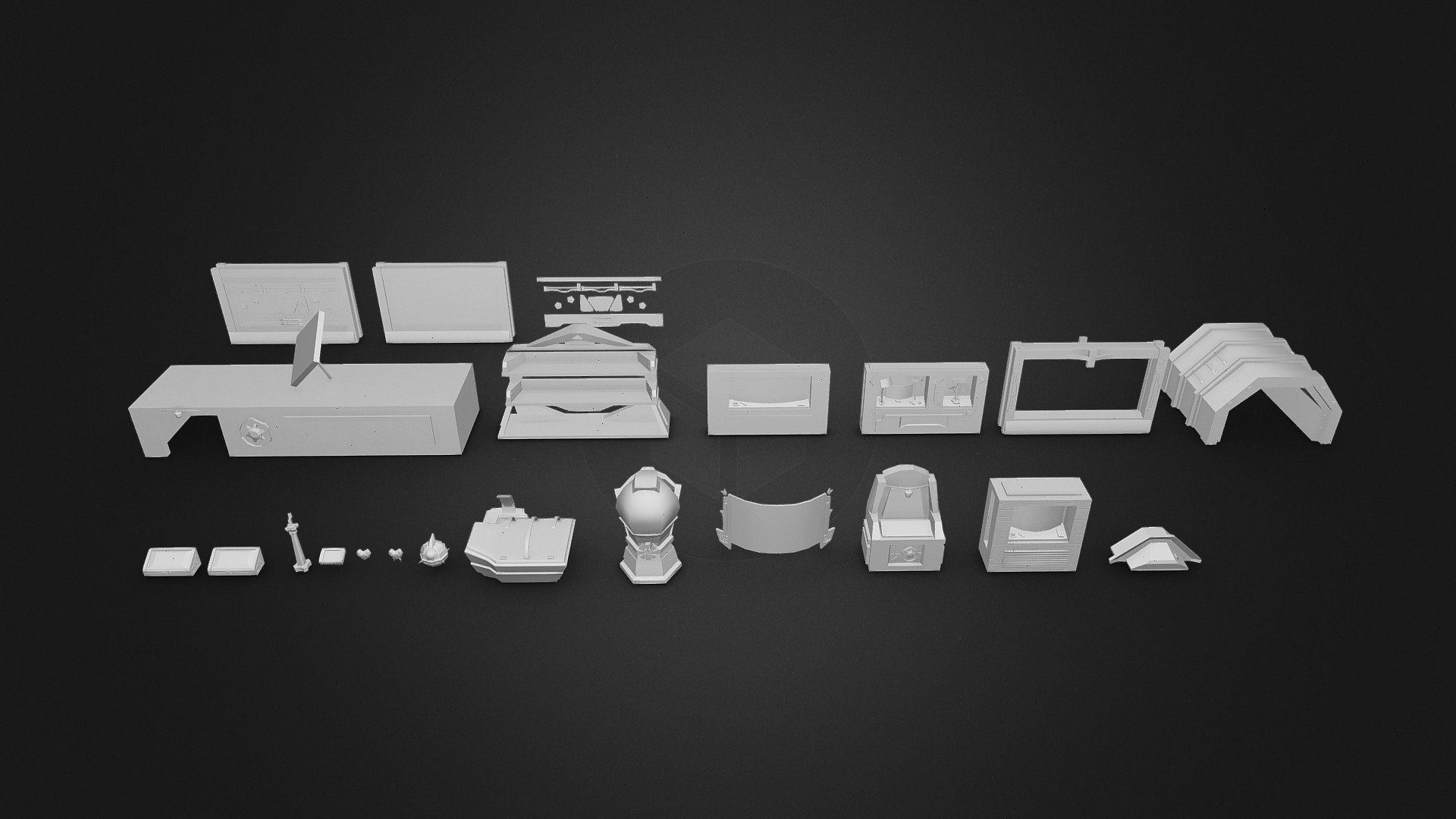 Asset Pack - SciFi Lab Assets (Lab Attack) - Buy Royalty Free 3D model ...