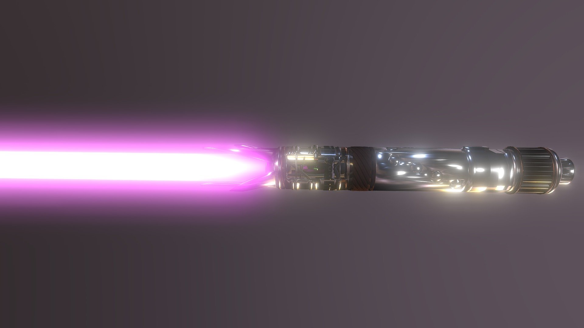 Custom One - Hand Lightsaber "The Violet One" - Download Free 3D model ...