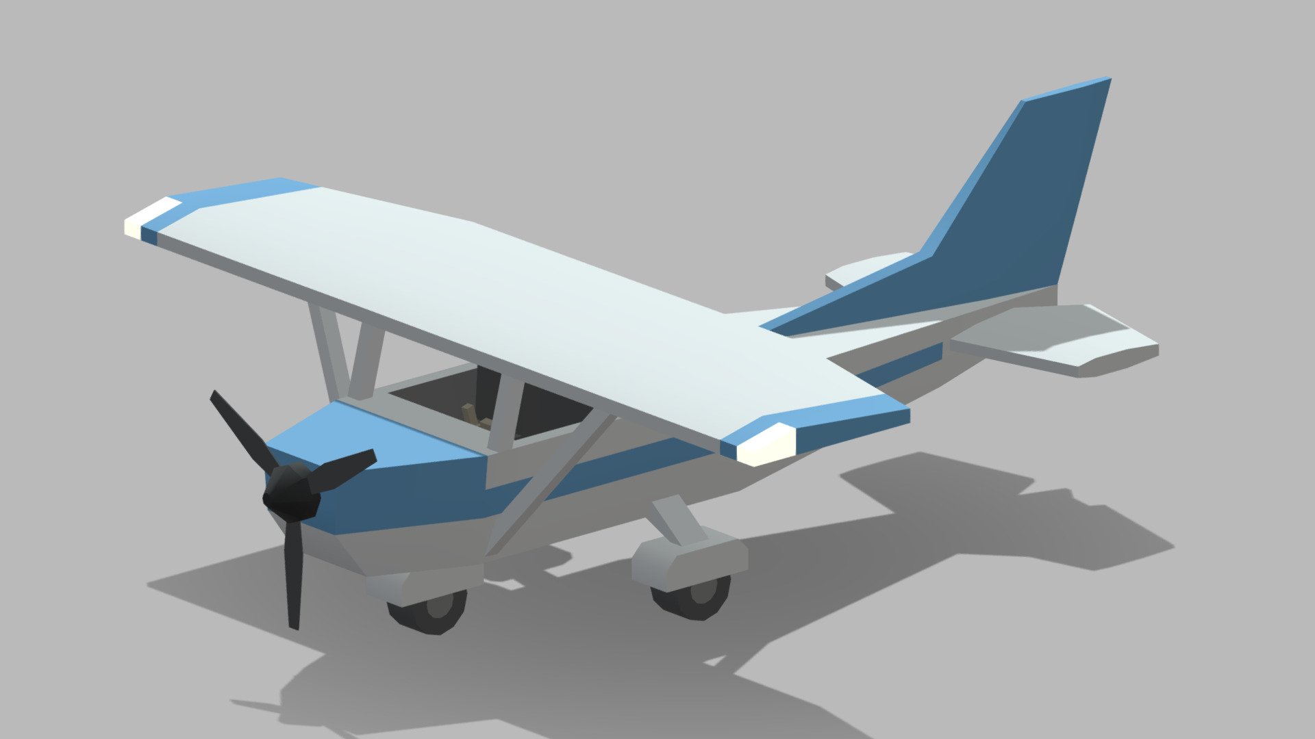 Sky Hawk Plane - Low Poly Game Mod - Buy Royalty Free 3D model by LB3D ...
