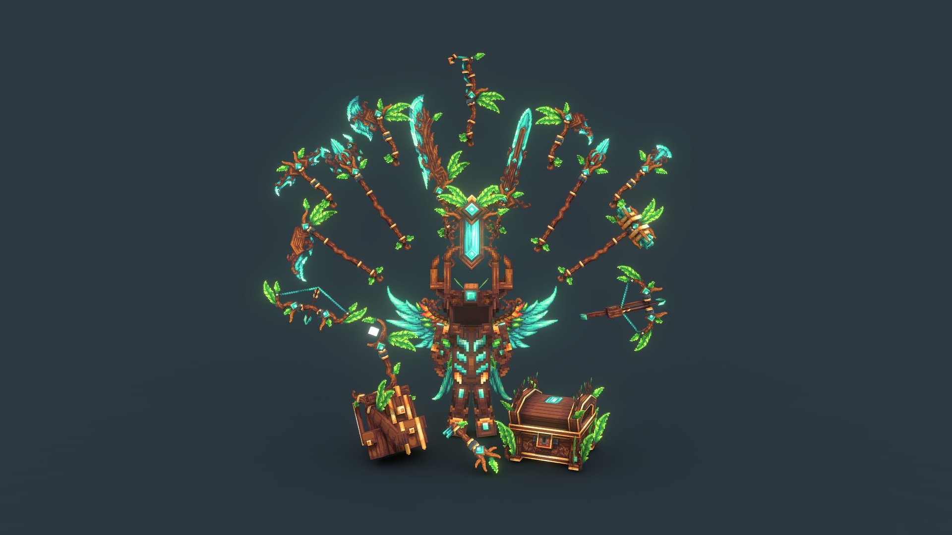 The Wild Weapons & Tools Set - 3D model by Polygony (@polygonymc ...