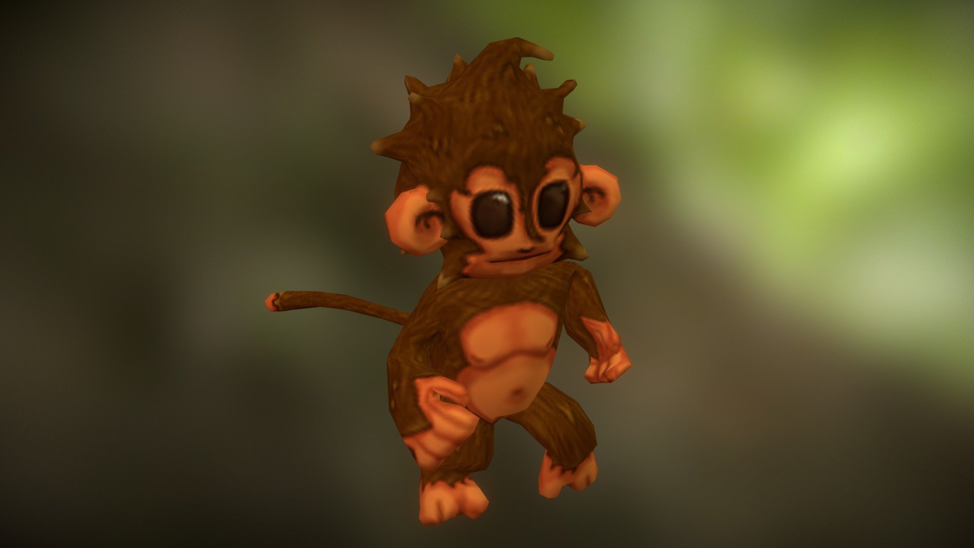 Monkey - 3D model by Dokyo [1f6b6f5] - Sketchfab