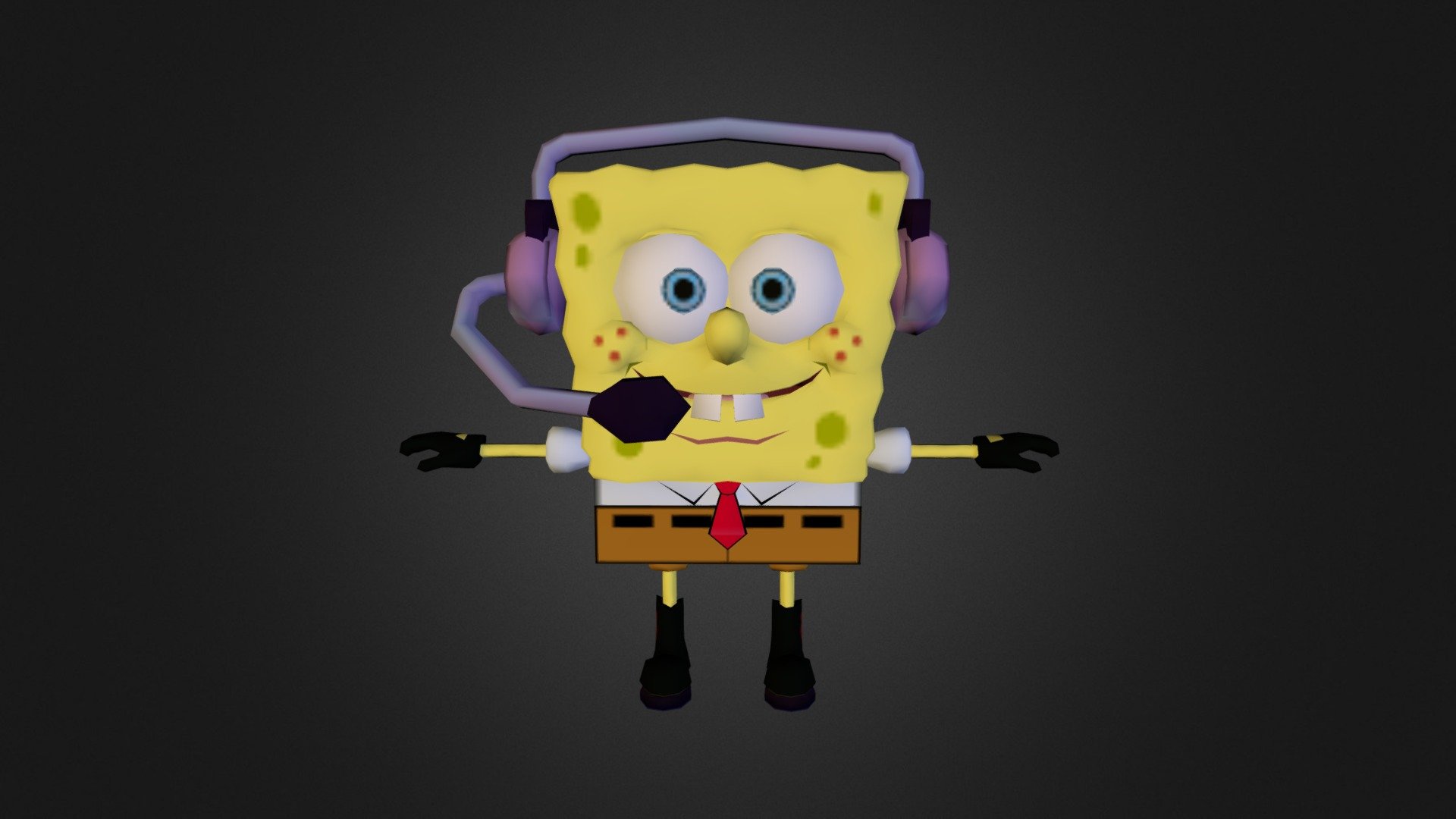 GameCube - SpongeBob SquarePants Movie - Manager - 3D model by ...