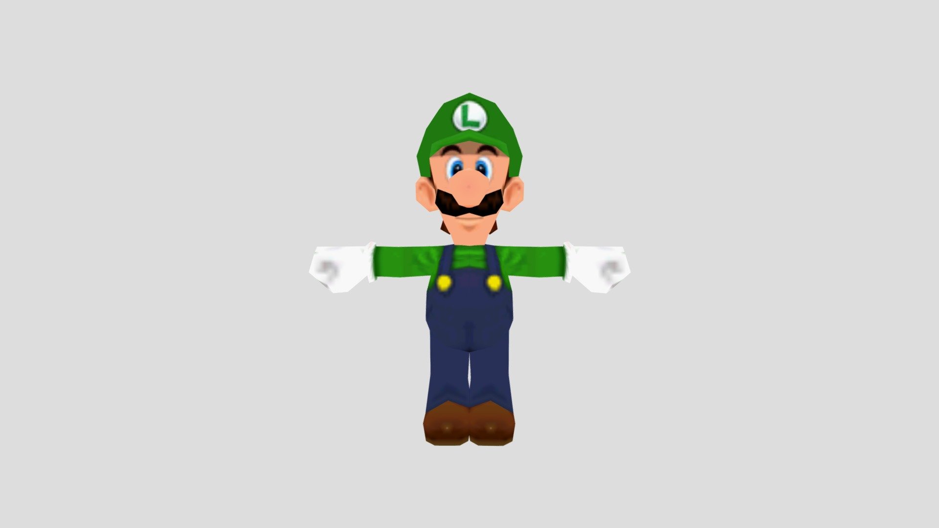 DS DSI - New Super Mario Bros - Luigi - Download Free 3D model by ...
