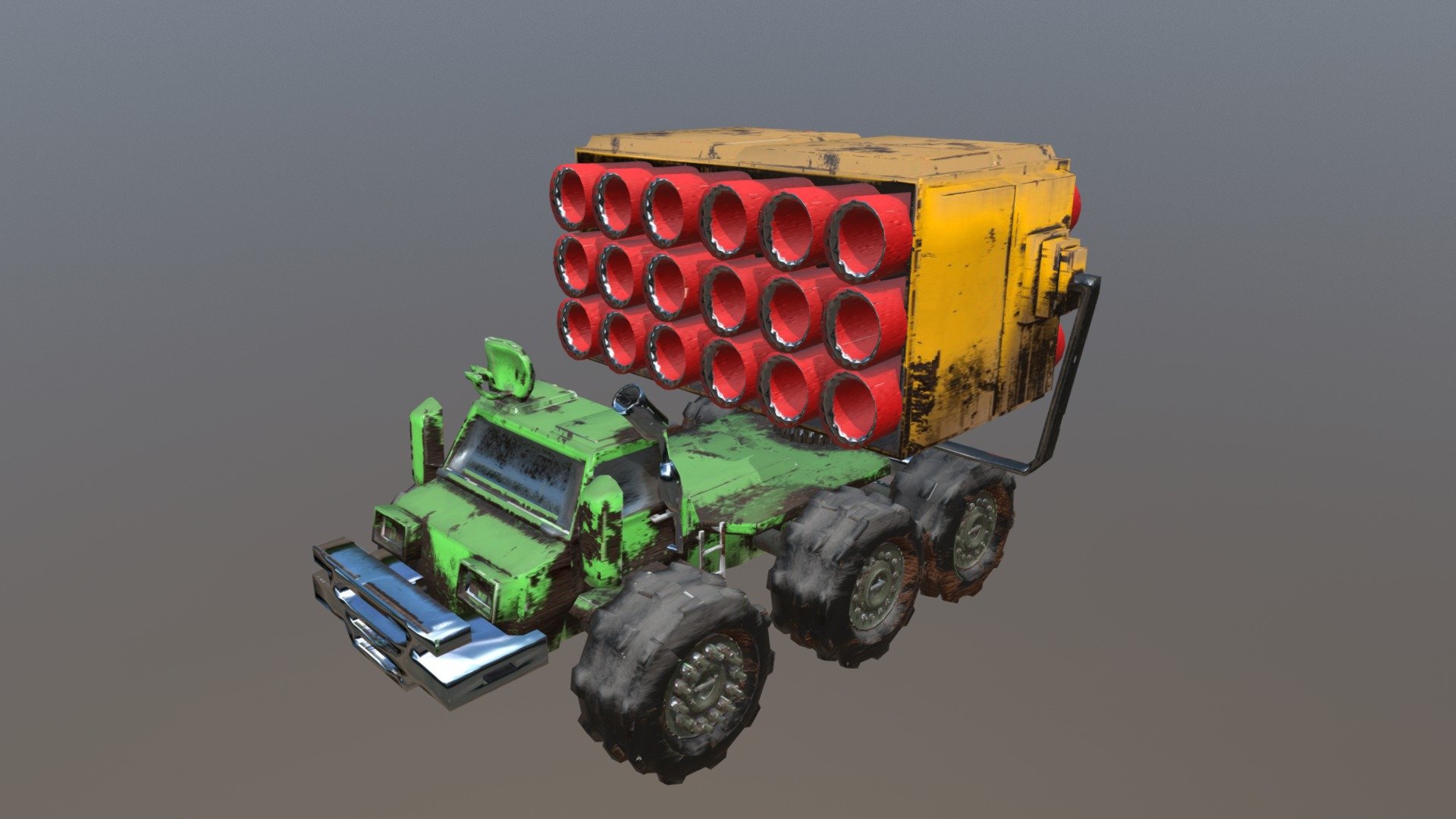 Low poly rocket louncher - 3D model by The Kala Ce (@harishrbat987 ...