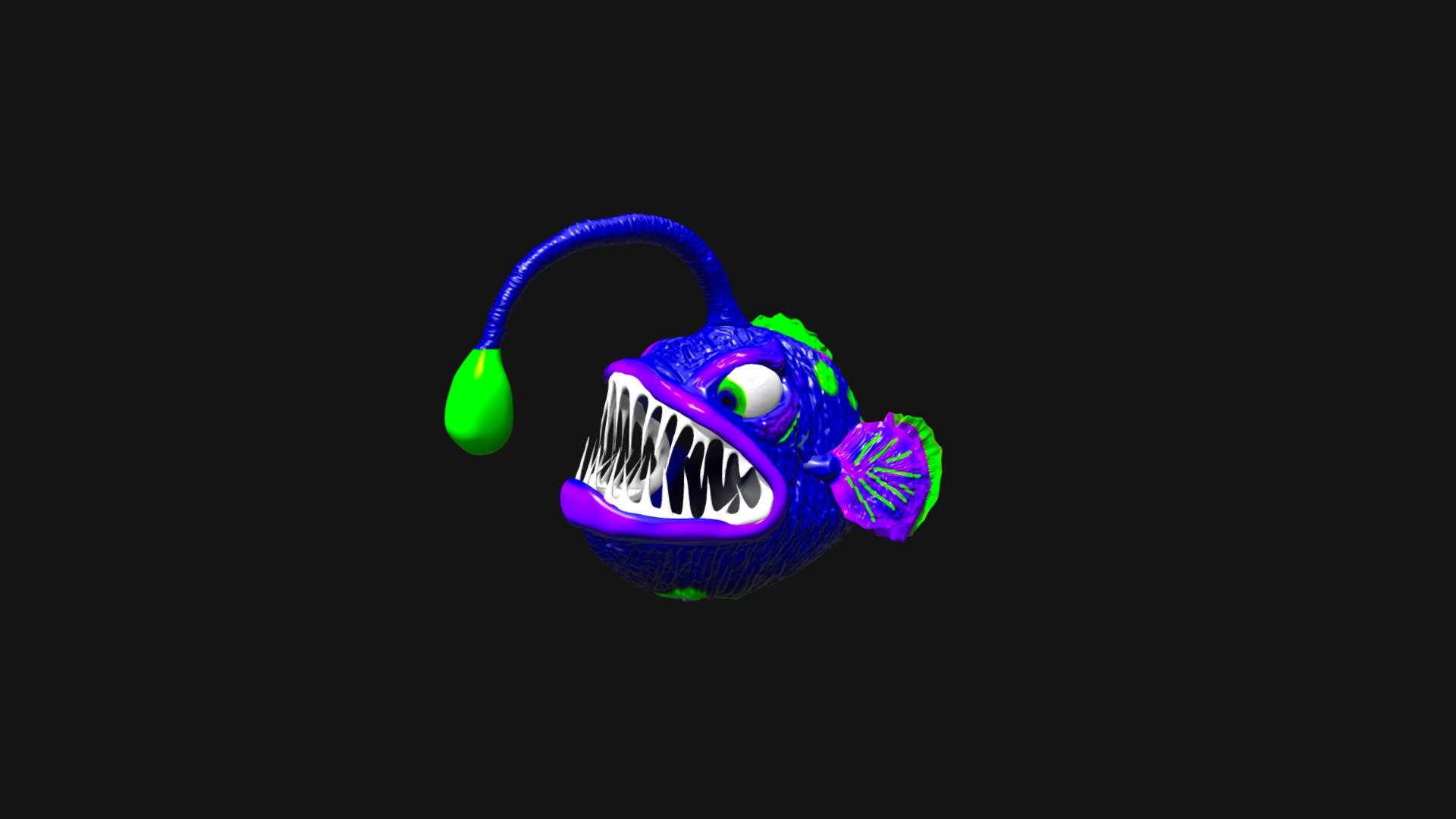 Neon Angler Fish - 3D model by rypittner [1f6e8dd] - Sketchfab