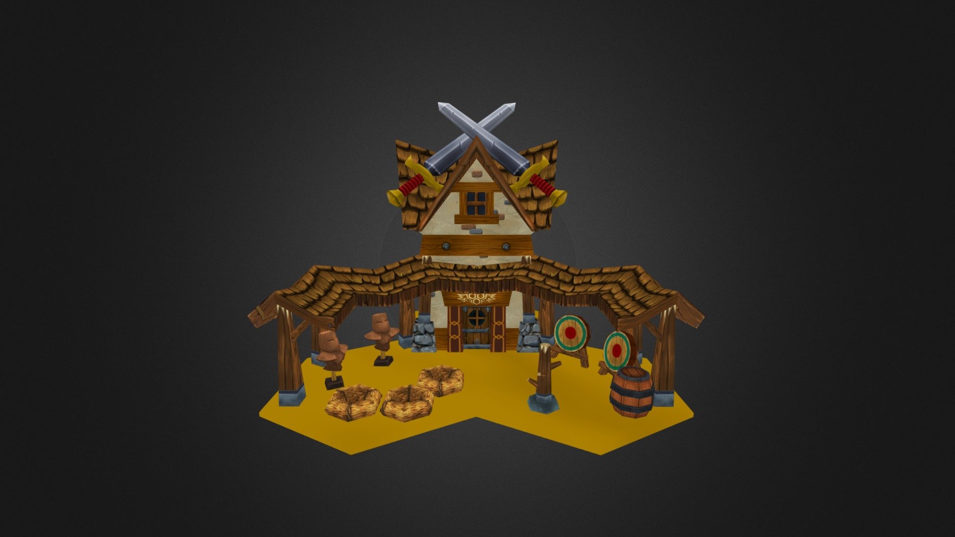 Barracks - 3D model by wrackune [1f70975] - Sketchfab