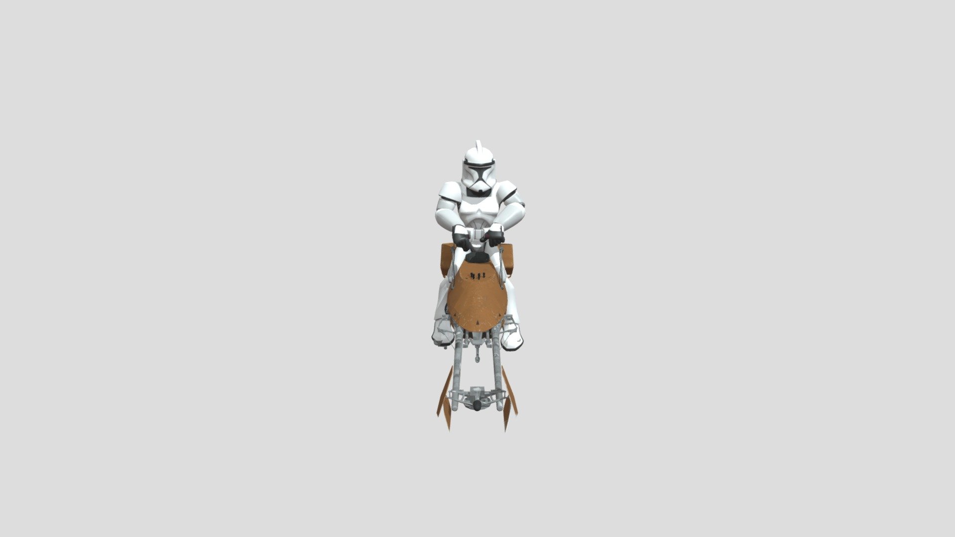 Disney Infinity Clone trooper and speeder bike - Download Free 3D model ...