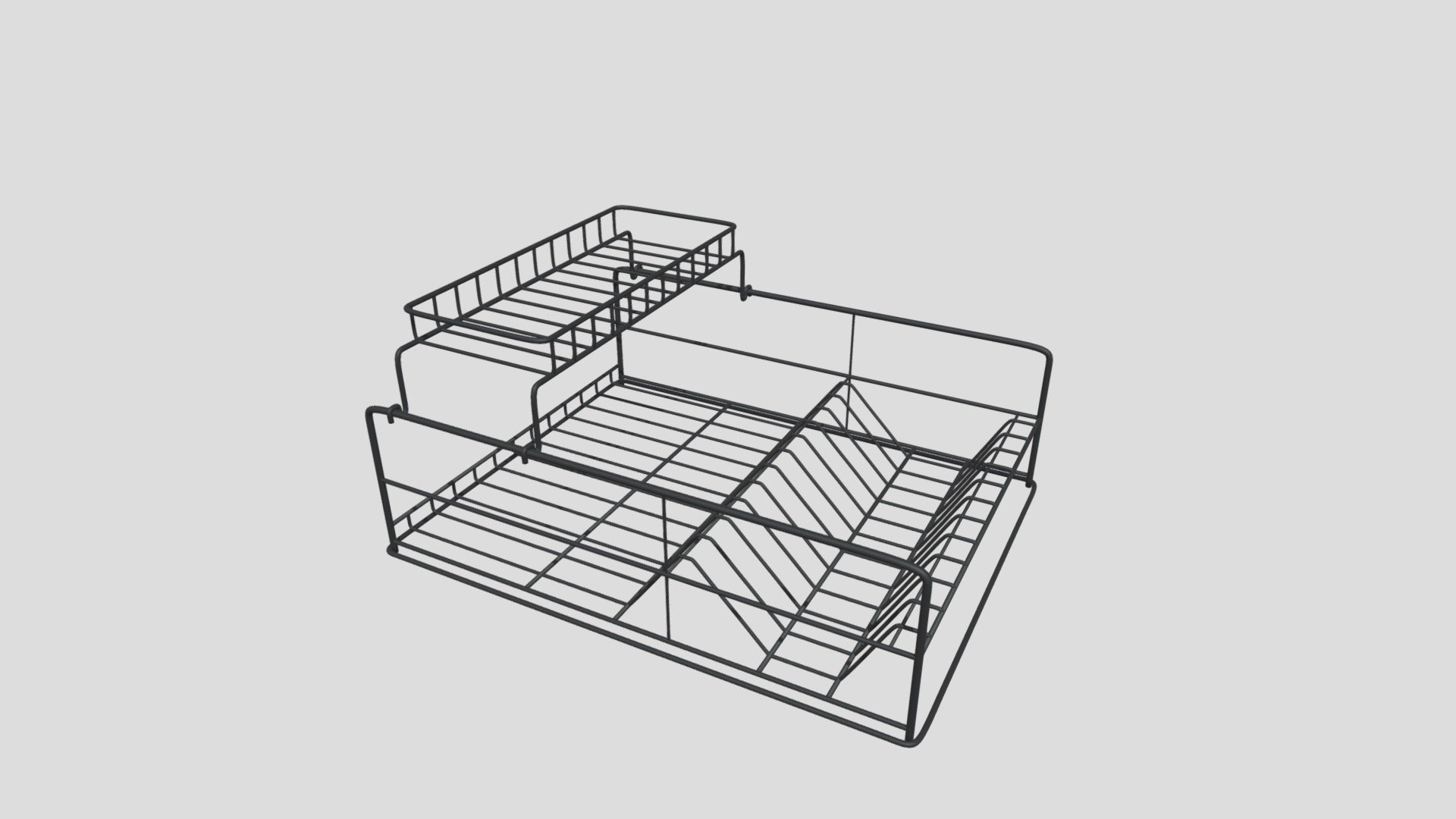Dish Drying Rack - Buy Royalty Free 3D model by Ed+ (@EDplus) [1f758ee ...