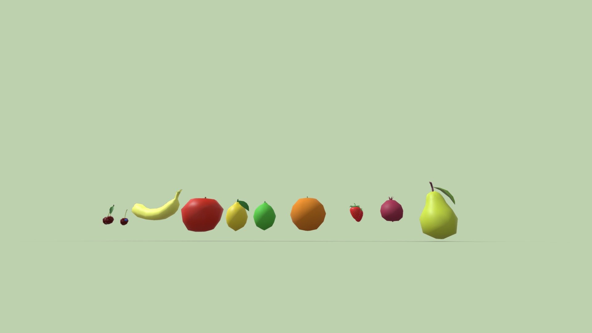 🍊Low Poly Fruits🍊 - 3D model by Lmay3D [1f768a3] - Sketchfab