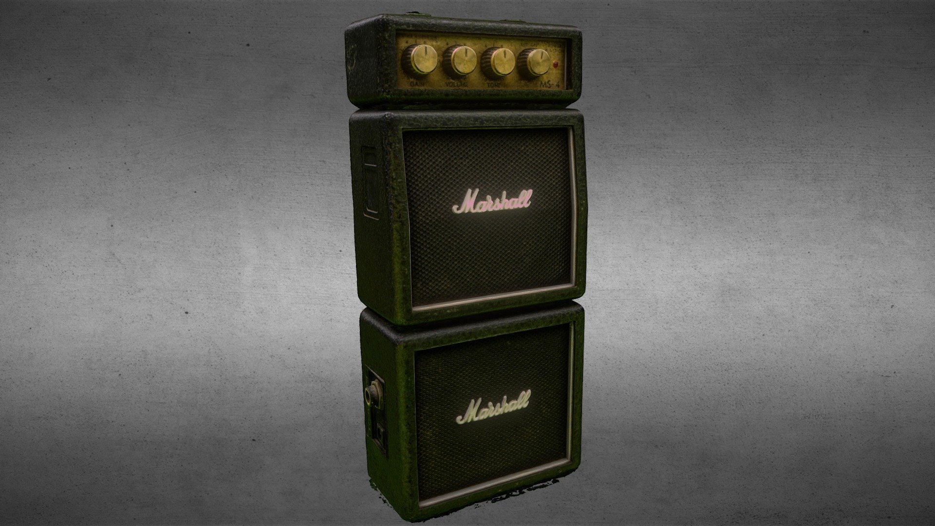 Marshall Mini Stack MS-4 - Buy Royalty Free 3D model by johnnokomis ...
