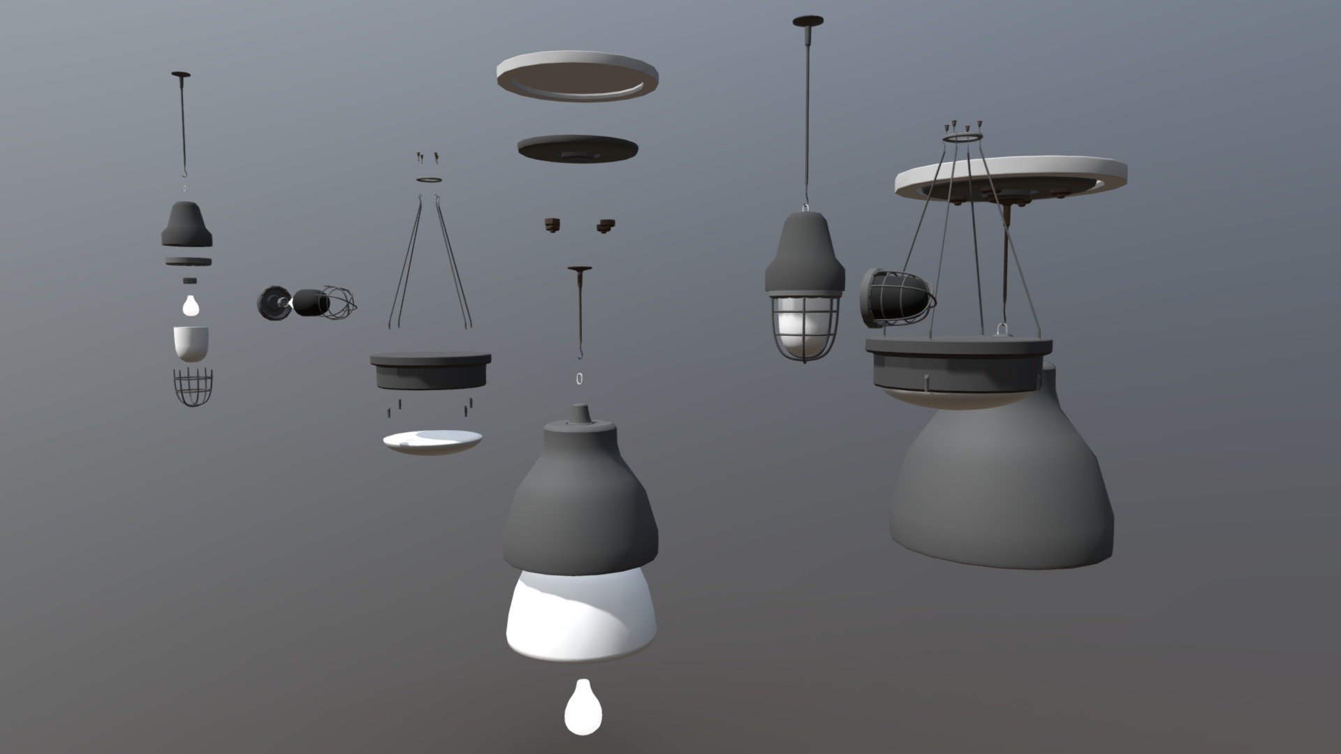 Bunker Lamps - Download Free 3D model by Tavo Passos (@tavo_passos ...