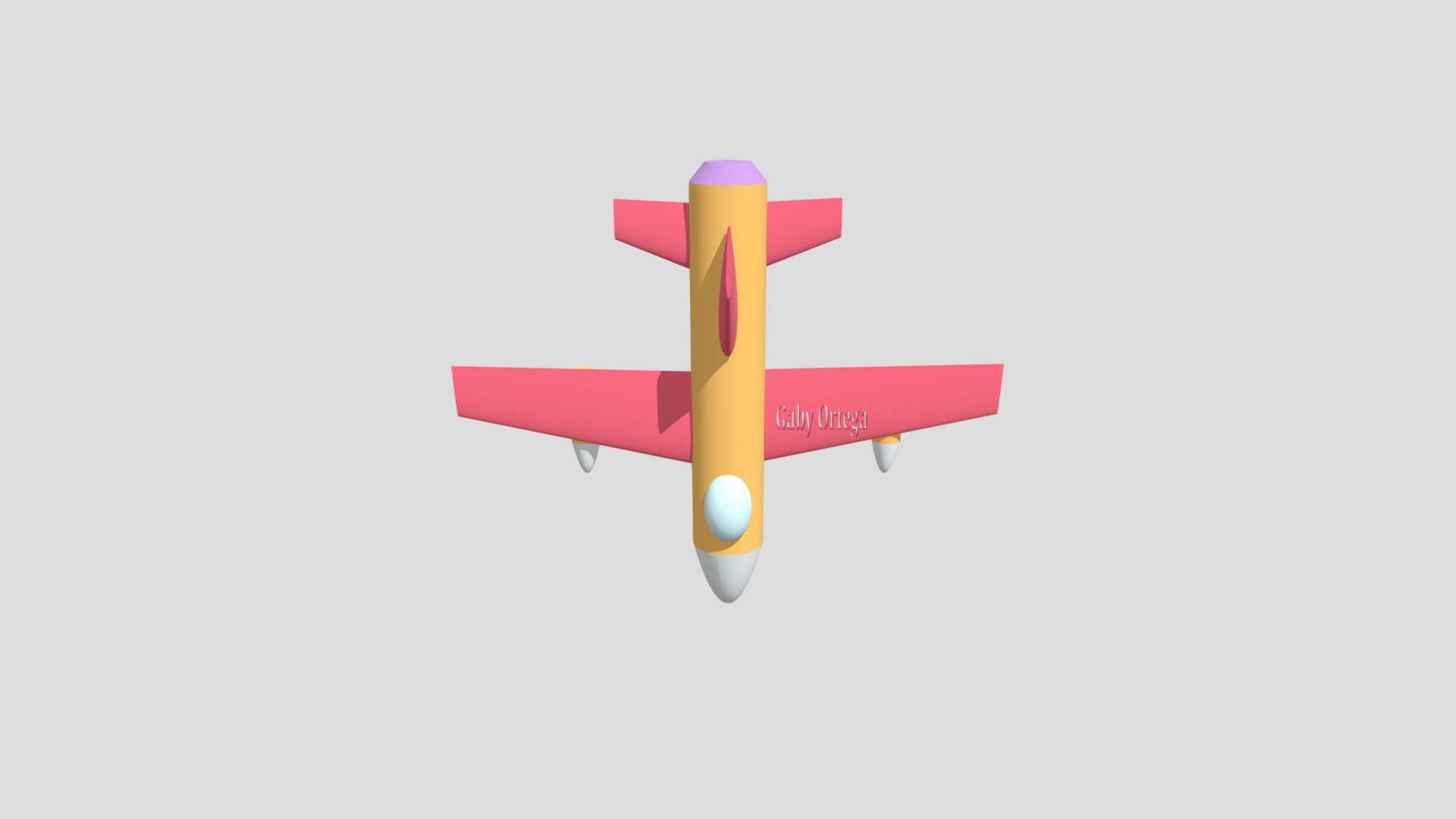 Avión - 3D model by Gaby (@010081454) [1f7fd48] - Sketchfab
