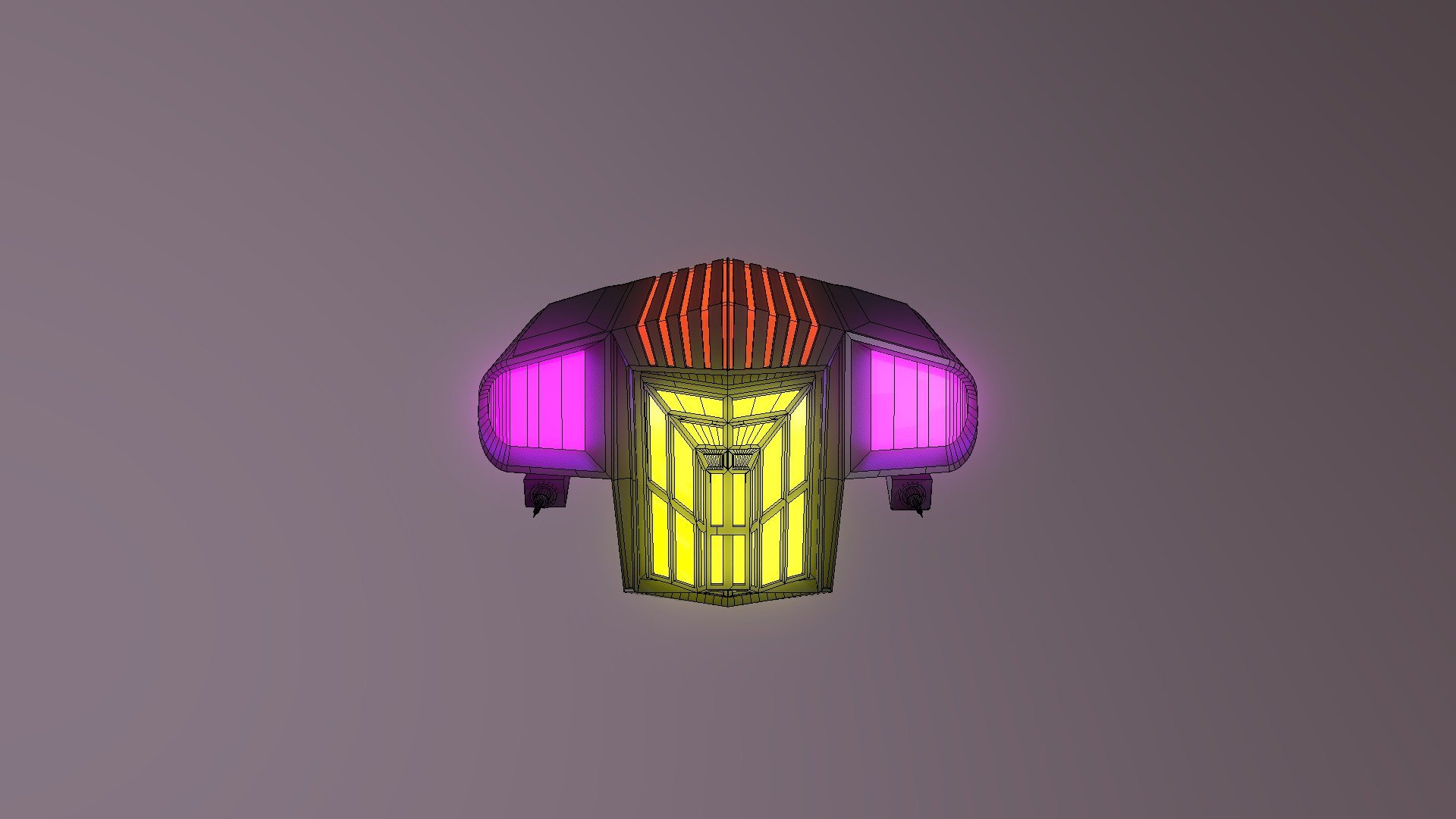 Low-poly Space ship - B.E.E - 3D model by Mazoku (@roger.poff) [1f7fe85 ...