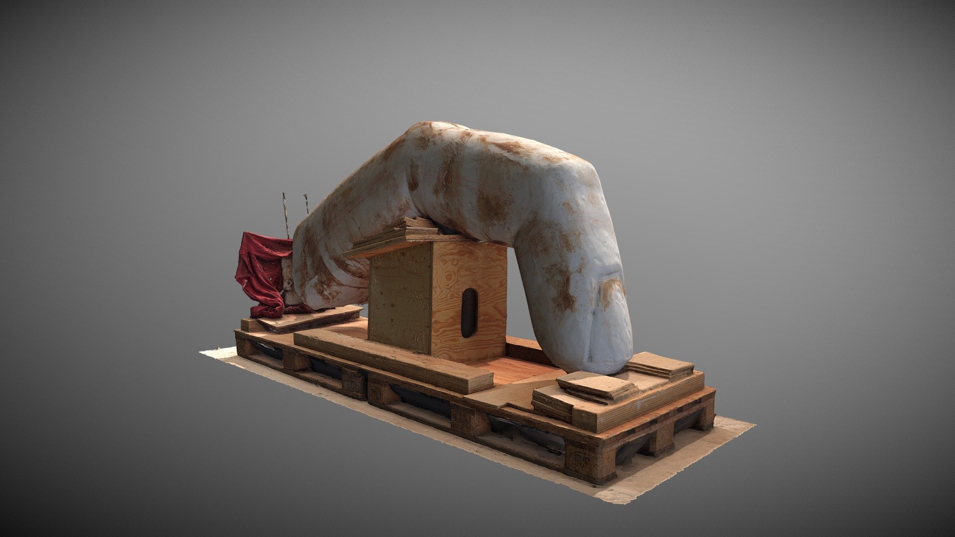 Index finger of the statue of liberty - Download Free 3D model by ...
