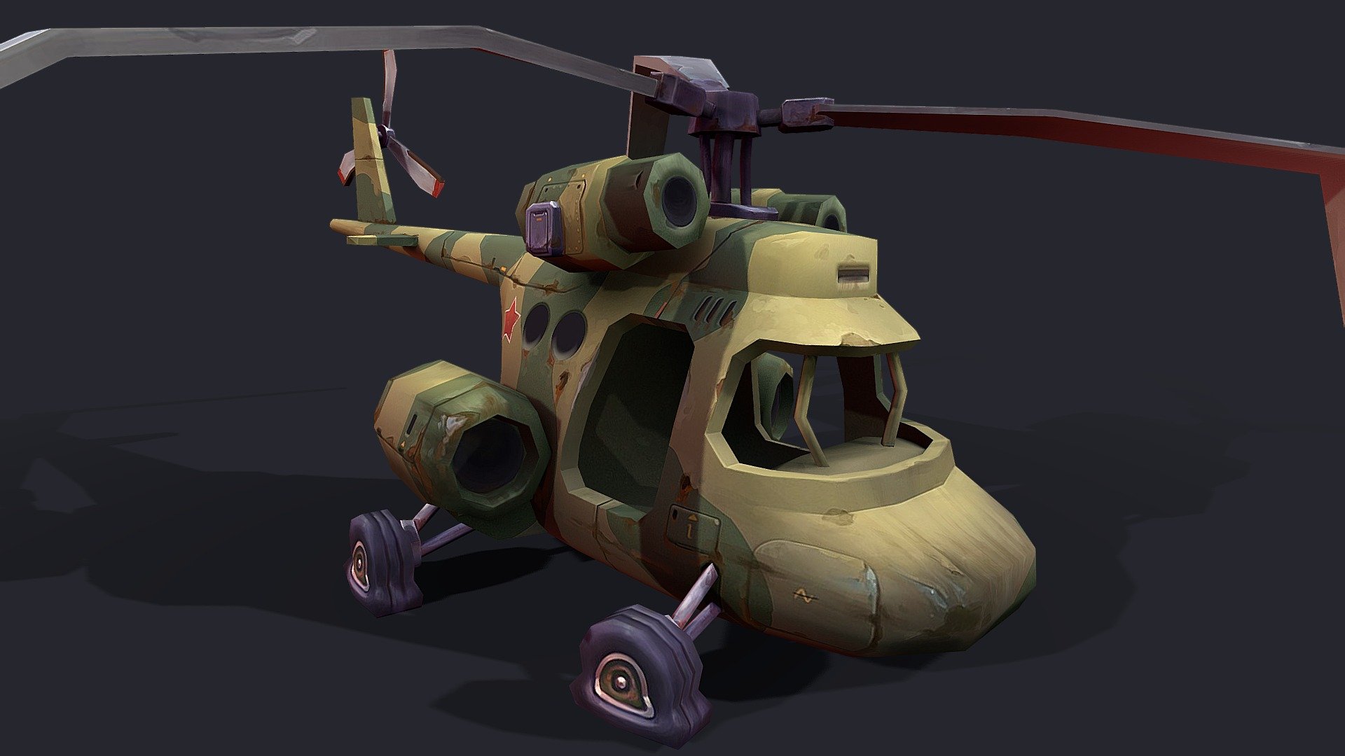 Helikopter - 3D model by Vlad Ovoy (@vlad_ovoy) [1f898eb] - Sketchfab