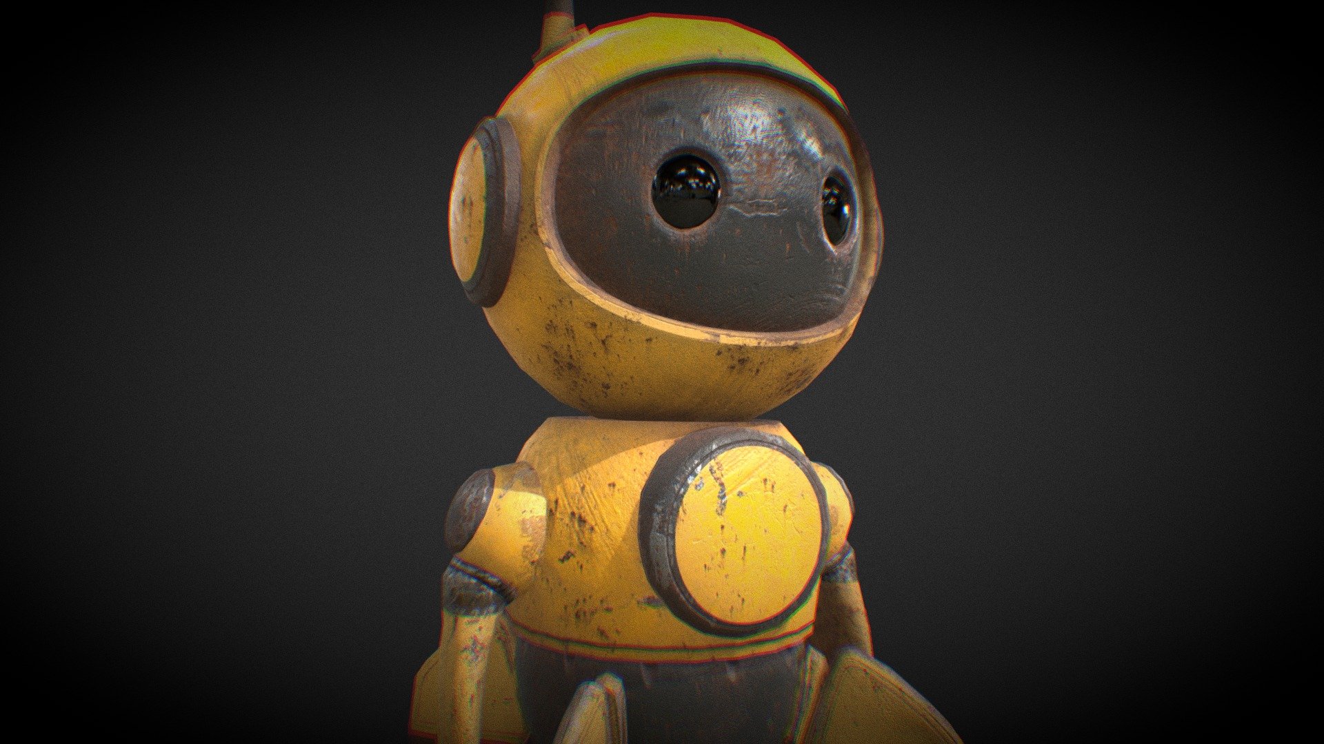 Retrobot, Construction Robot Mascot - Buy Royalty Free 3D model by LB3D ...