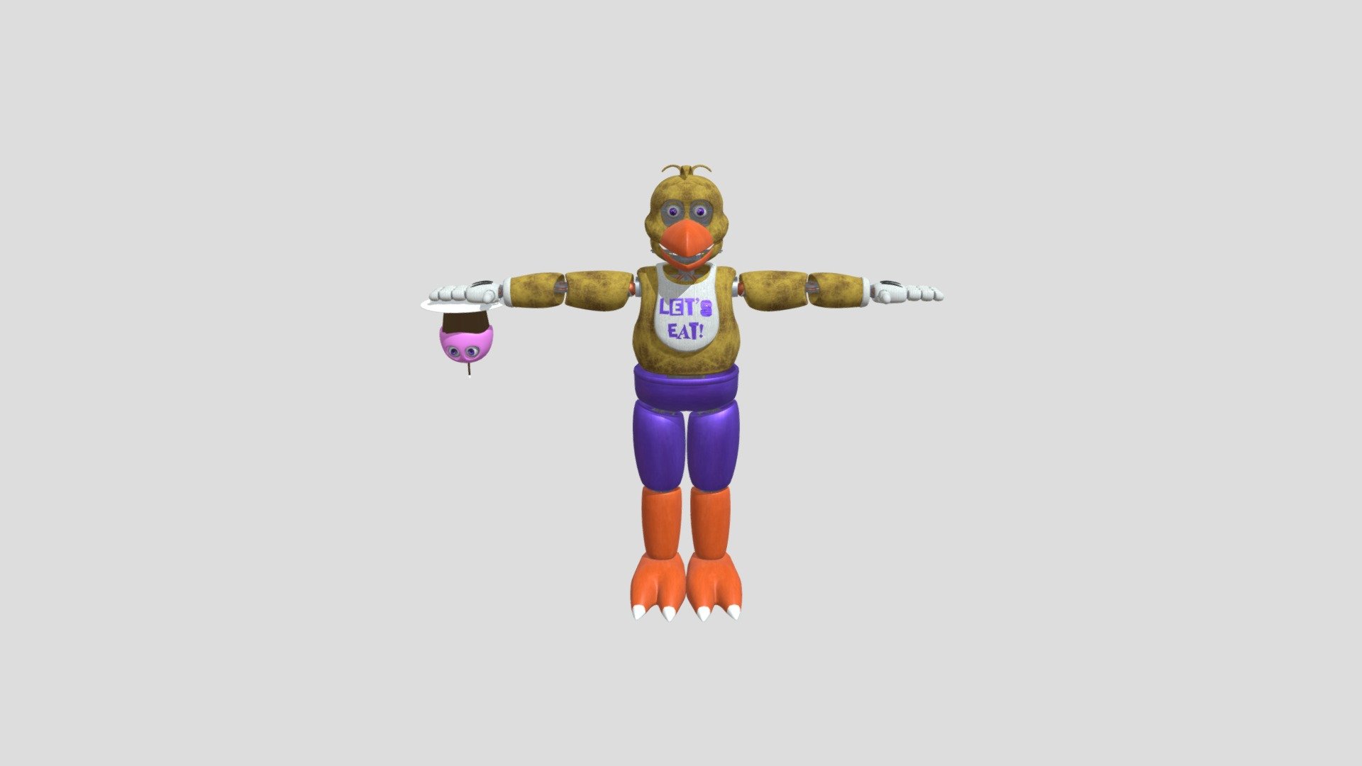 Stylized_ Chica_V2_VRC (1) - Download Free 3D model by iangames327 ...