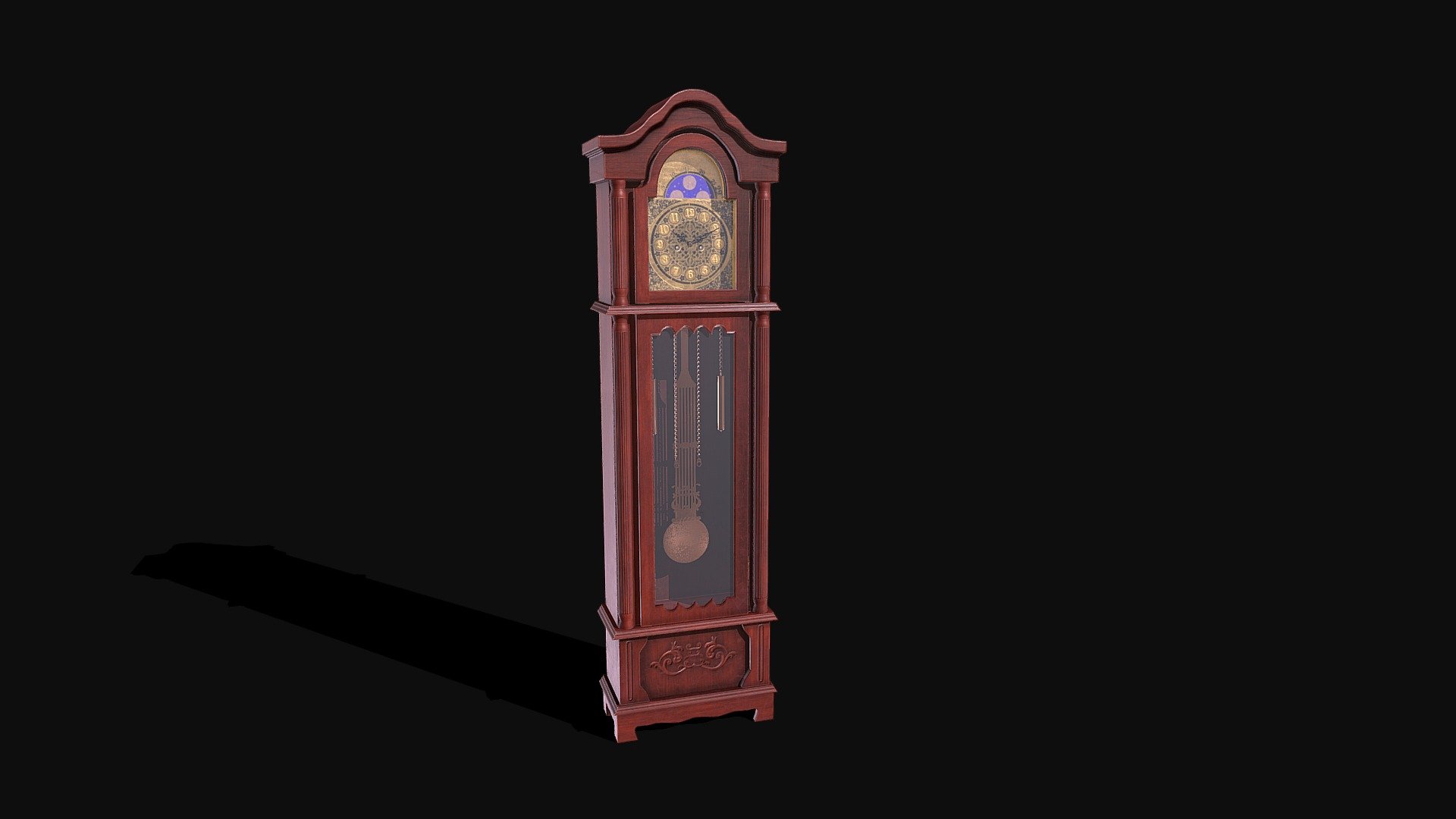 Grandfather Clock - 3D model by Andrej_Kunkel [1f8e0d4] - Sketchfab